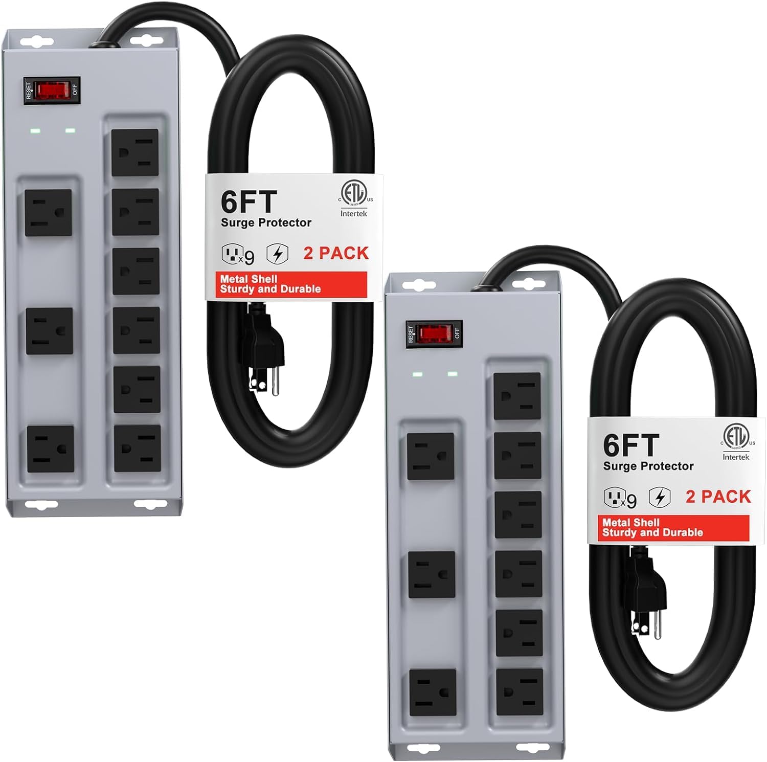 ETL-Listed Heavy Duty Power Strip, Metal Industrial Power Strip with ...