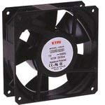ETRI 125XR-0281-090 125 Series 2800/3200 RPM 120 x 120 x 38 mm 94/113 CFM 220 V Ball Bearing Fan ...