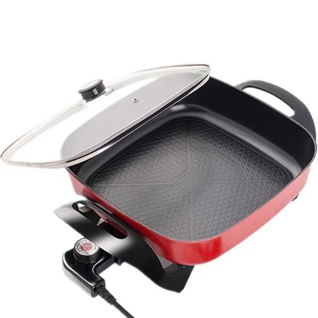 ETSEGA Electric Skillet Frying Pan with Nonstick Coating Adjustable ...