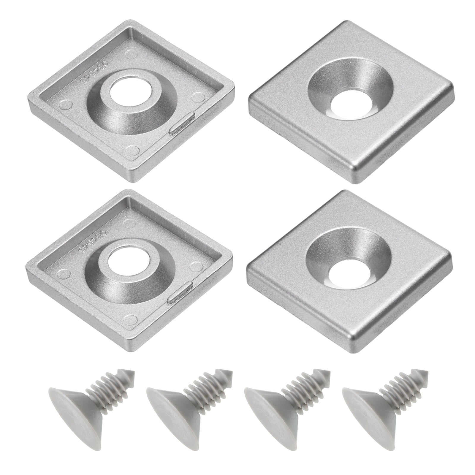 EU 4545 Standard T-Slot 7mm Hole Dia Aluminum Extrusion End Cap 45x45mm ...