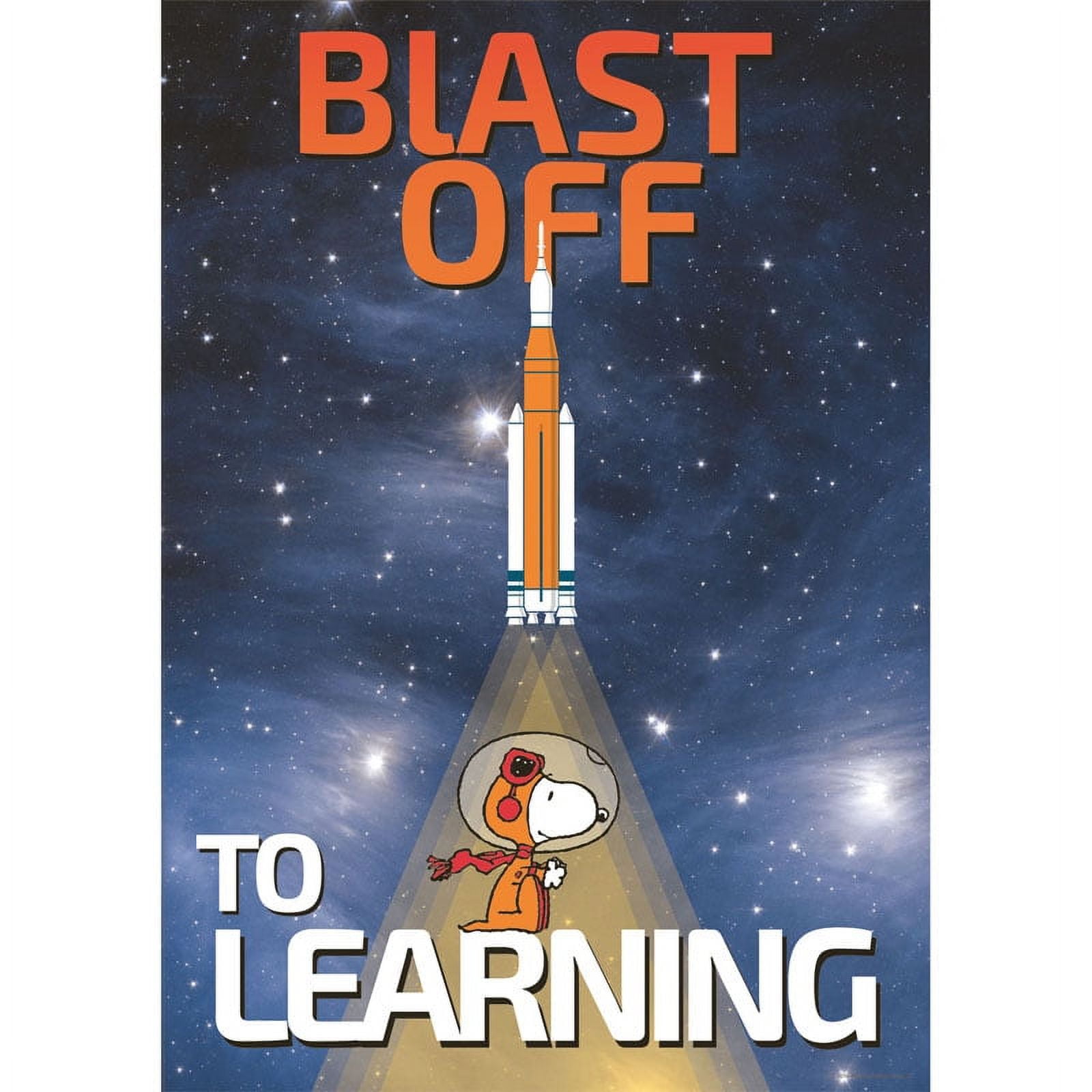 EU-837526 - Peanuts NASA Blast Off To Learning Poster, 13" x 19" by ...