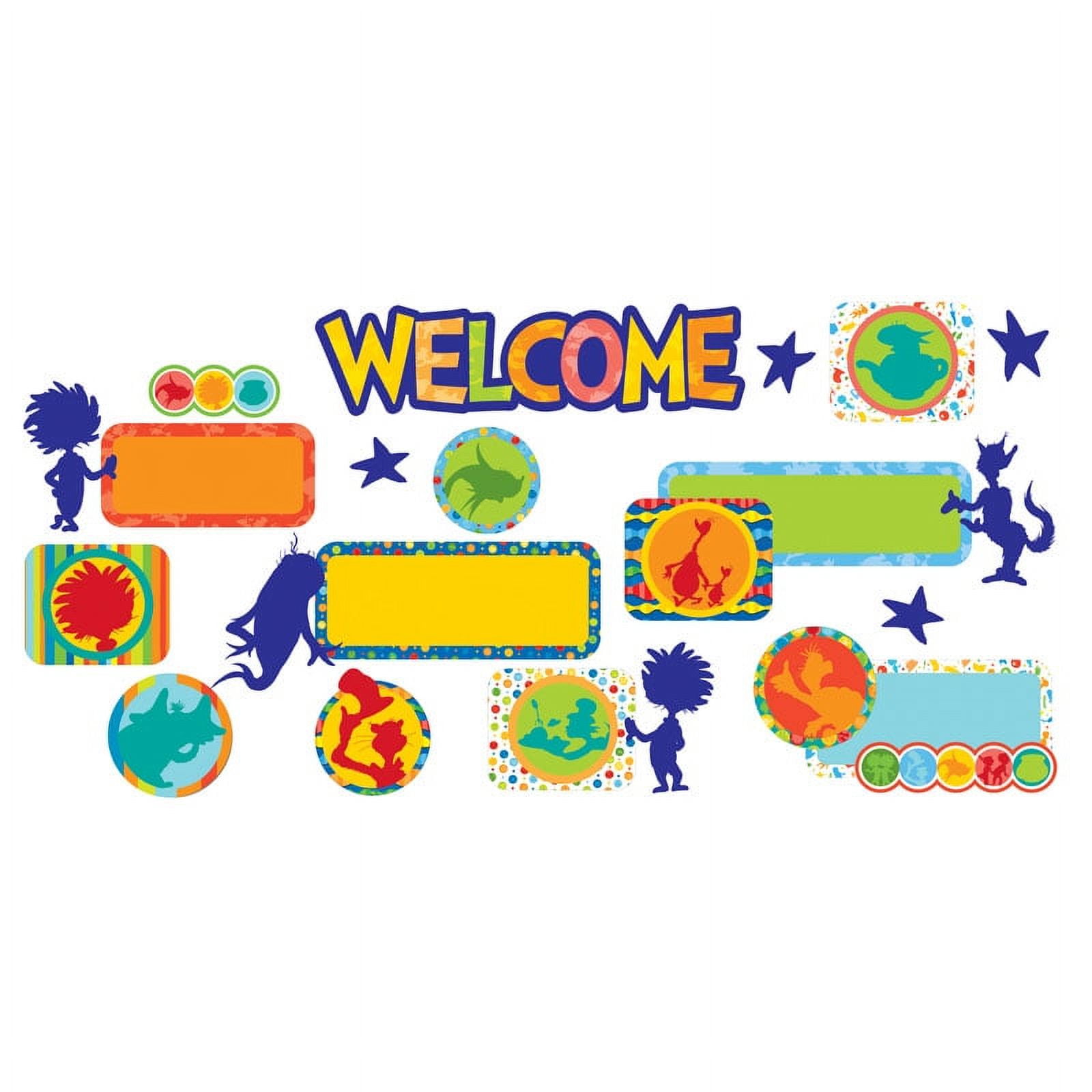 EU-847074 - Dr Seuss Spot On Seuss Welcome Set Mini Bulletin Board Set ...