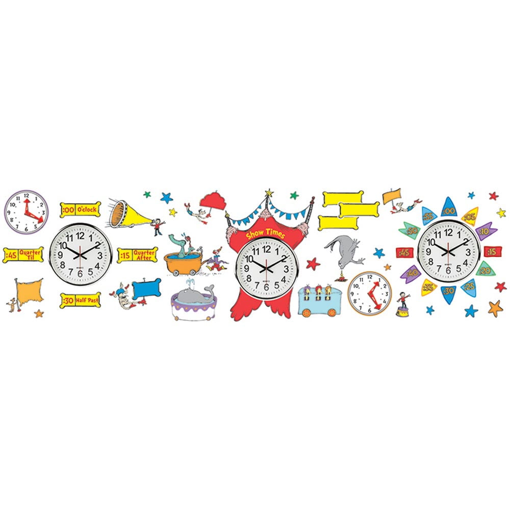 EU-847156 - Dr Seuss - If I Ran The Circus Telling Time Bulletin Board ...