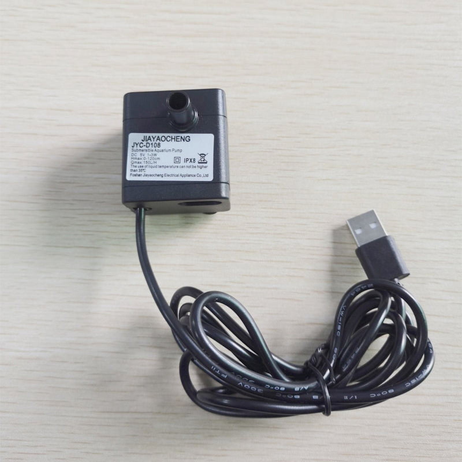 EU Plug Ac 220V 20W High Power Submersible Water Pump USB Aquarium ...