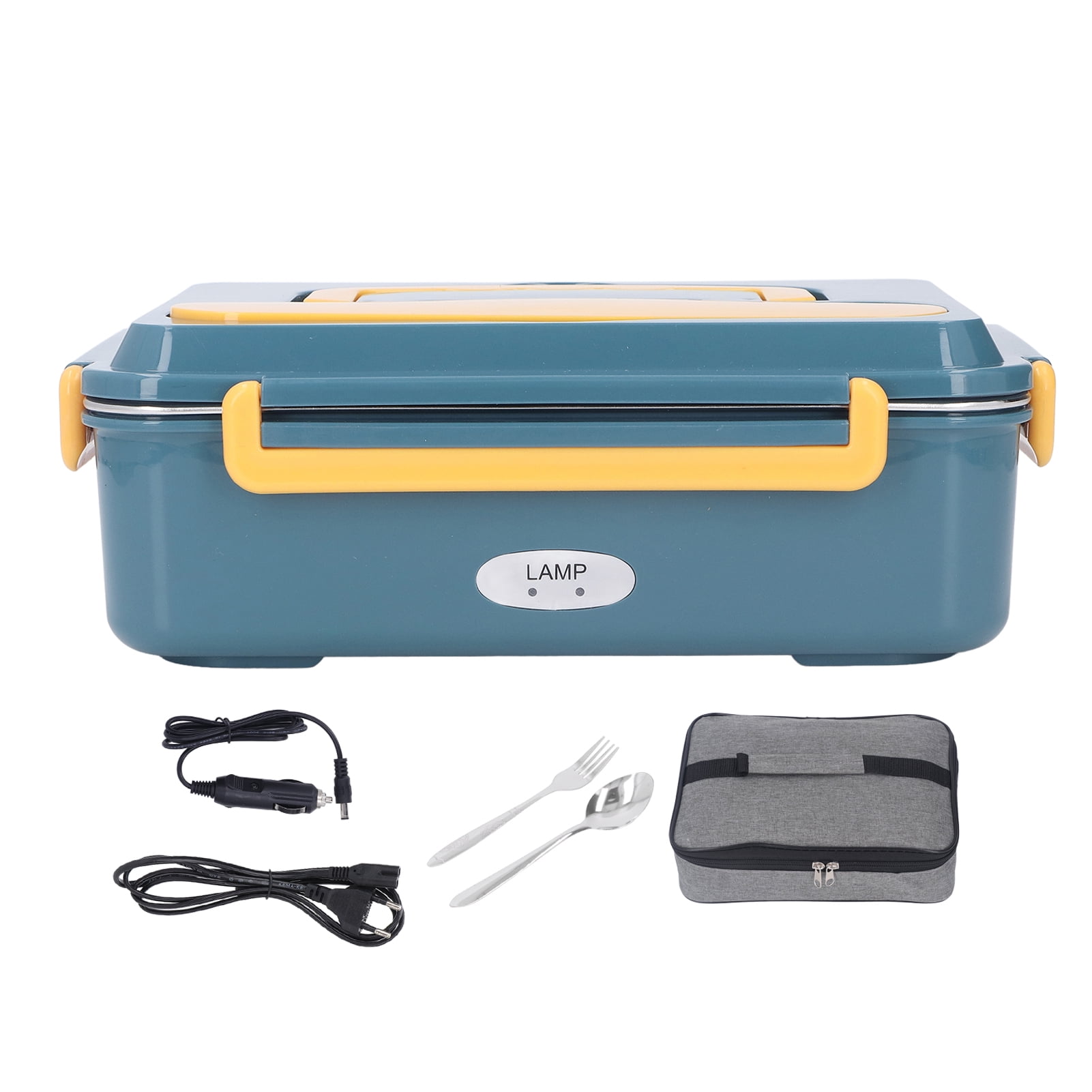 EU Plug Electric Lunch Box, 304 Stainless Steel, Water-Free, Pluggable ...