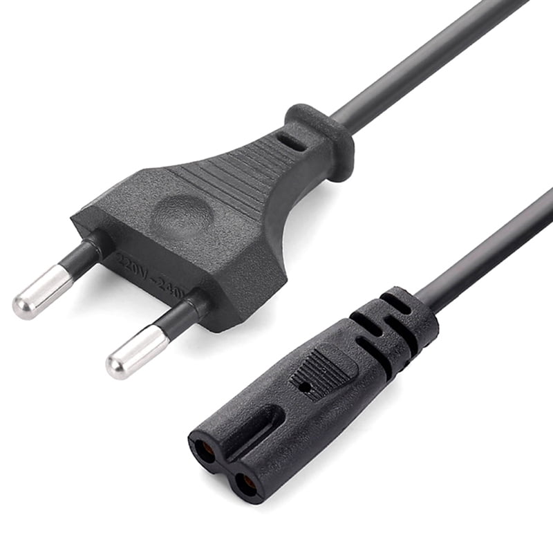 EU Power Cable 2pin IEC320 C7 US Power Extension Cord For D e l l ...