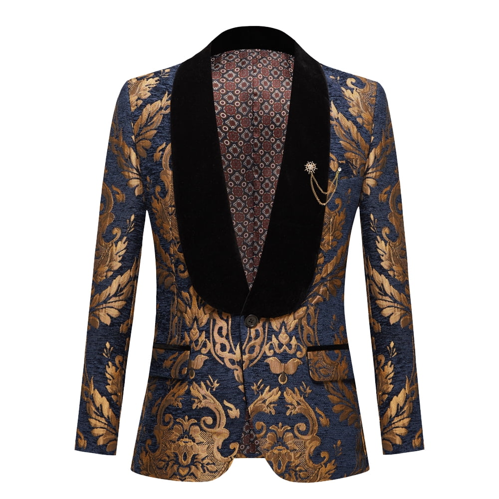 EU Size Fashion Man Jacquard Suit Coat High Quality Homme Business ...