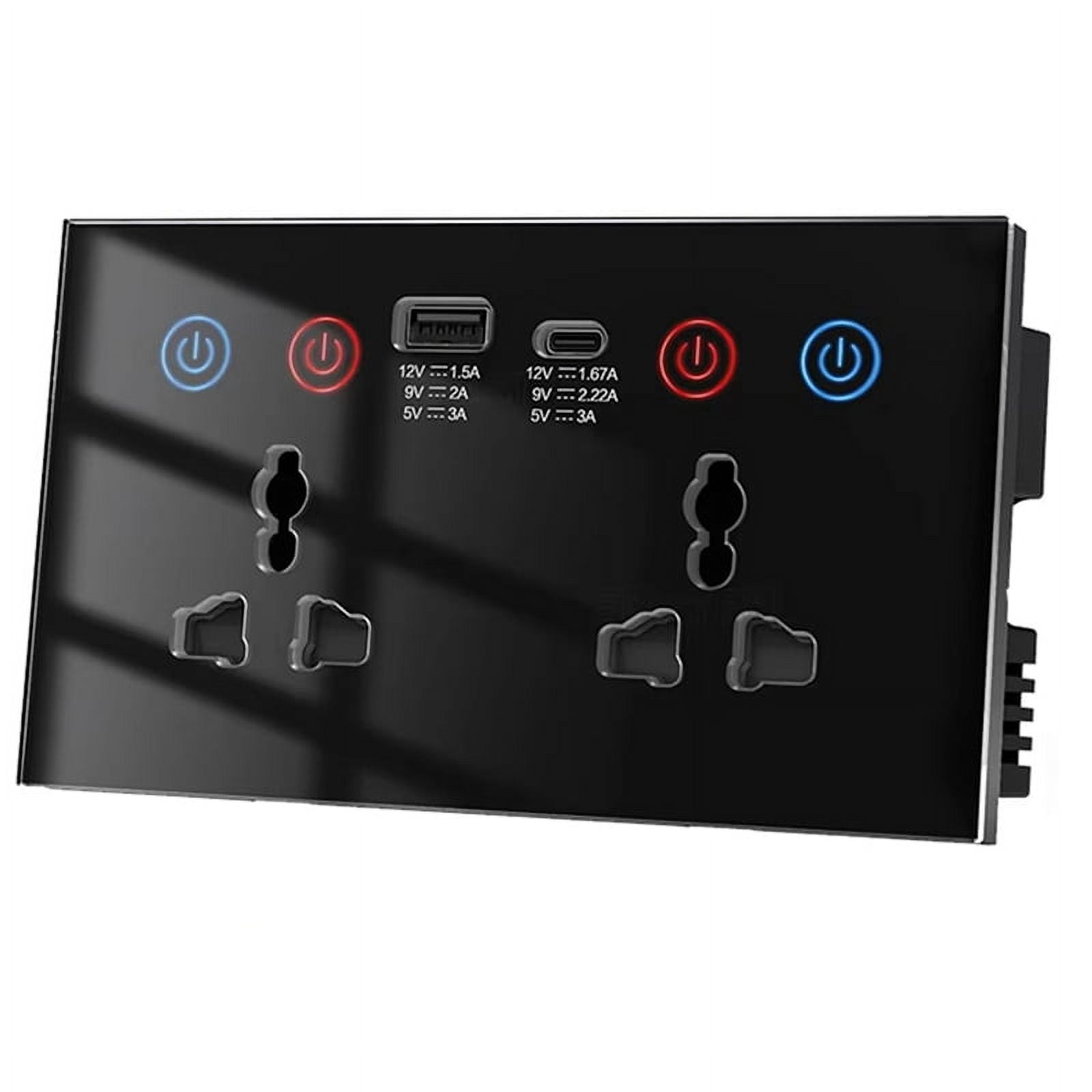 EU UK US Universal Plug /WiFi Smart Socket Switch with USB and Type-C ...