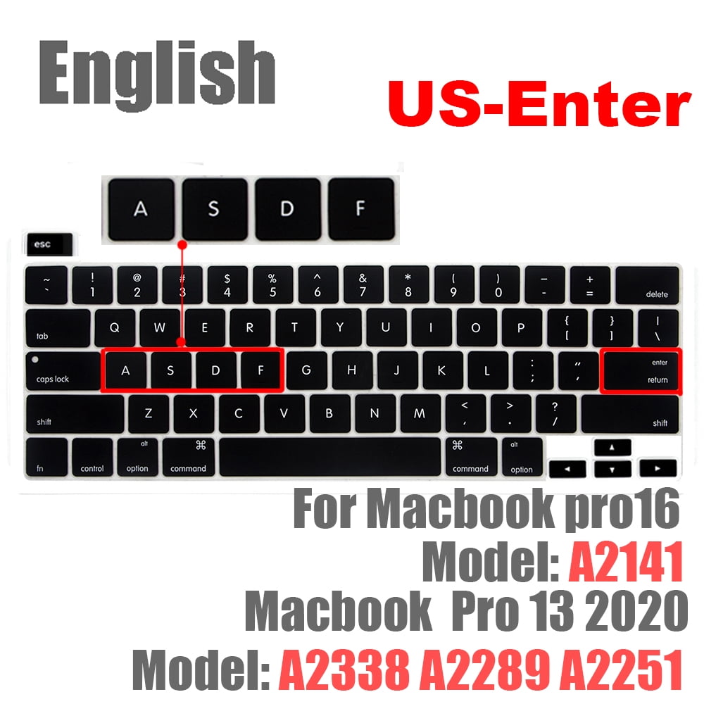 EU US For Macbook Pro 13 2020 M1 Chip A2338 Pro 16 2019 And141 Keyboard ...