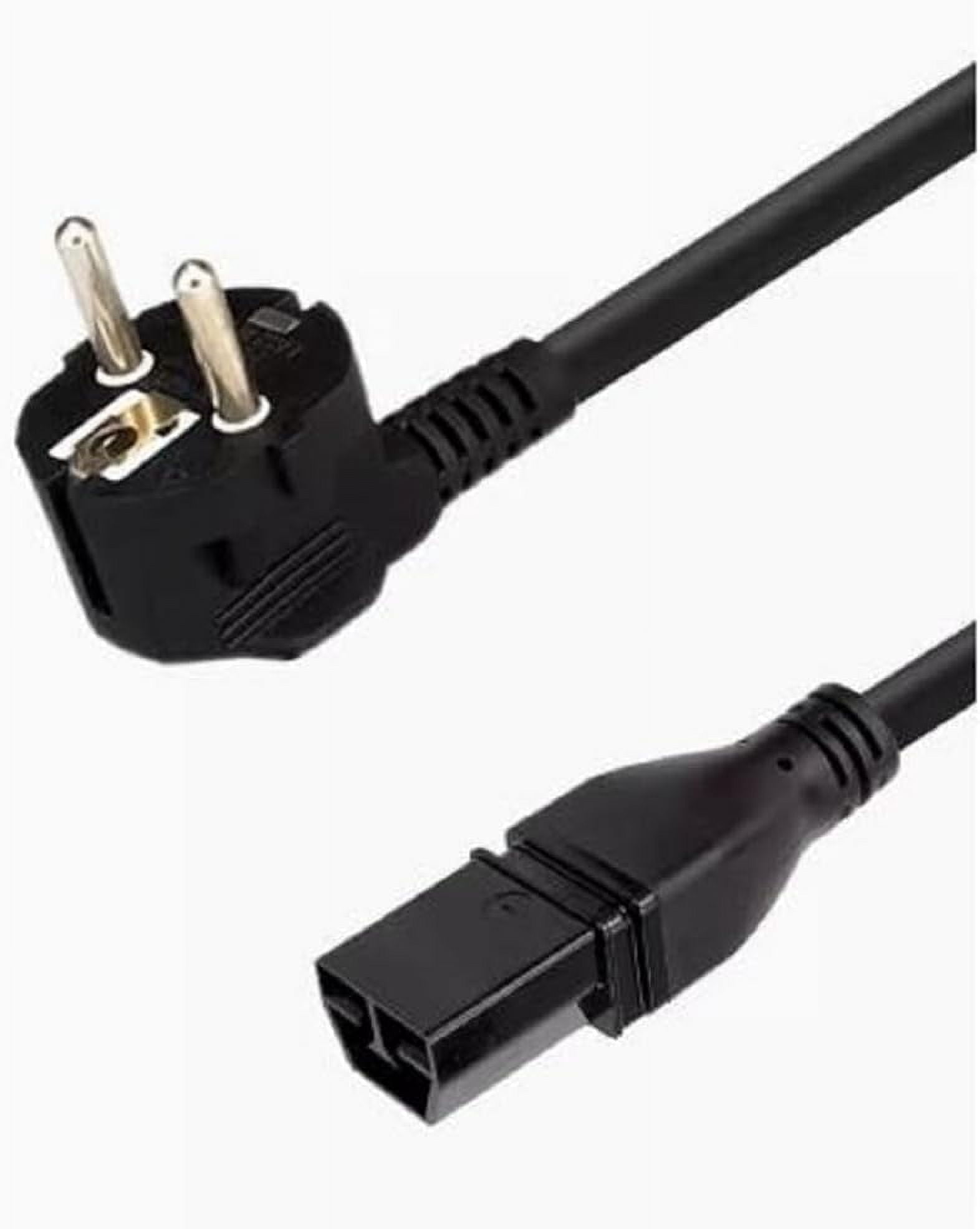 EU to SAF-D-Grid T-Latch Power Cord, SAF-D-Grid T-Latch Plug to EU Euro ...