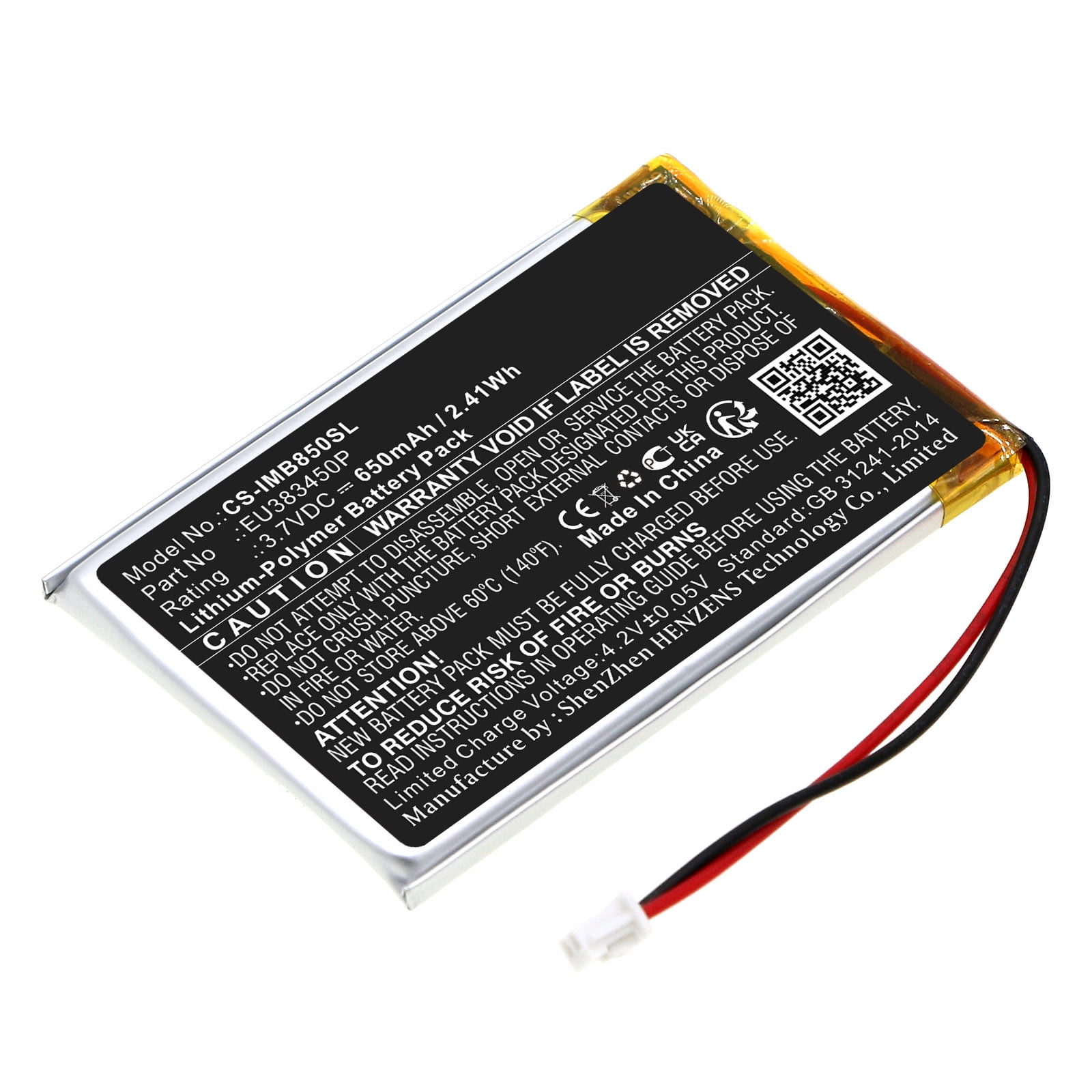 EU383450P MOBY8500 Payment Terminal Battery for Ingenico - Walmart.com