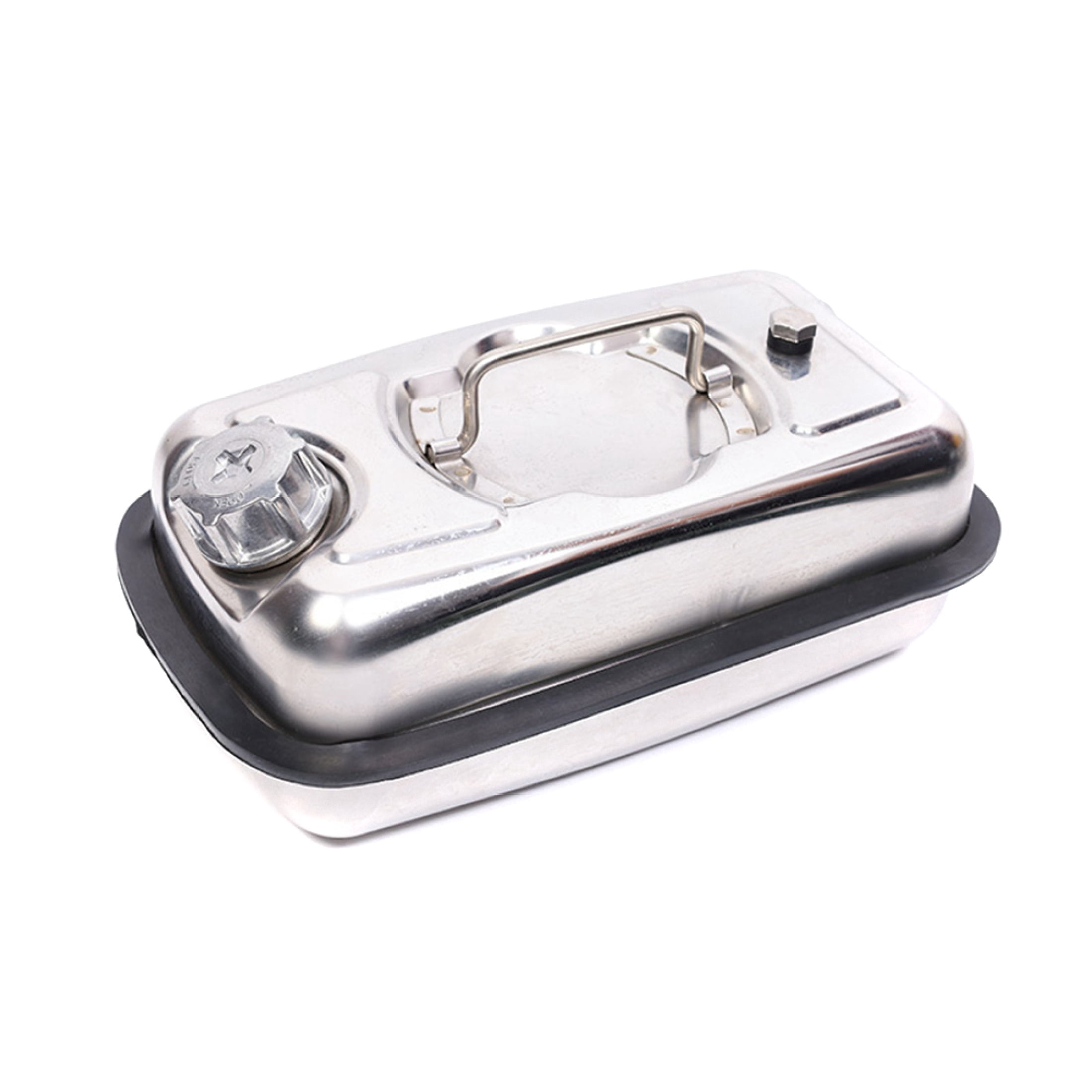 EUBUY 3L Metal Jerry Can 304 Stainless Steel Motorcycle Canister Holder ...