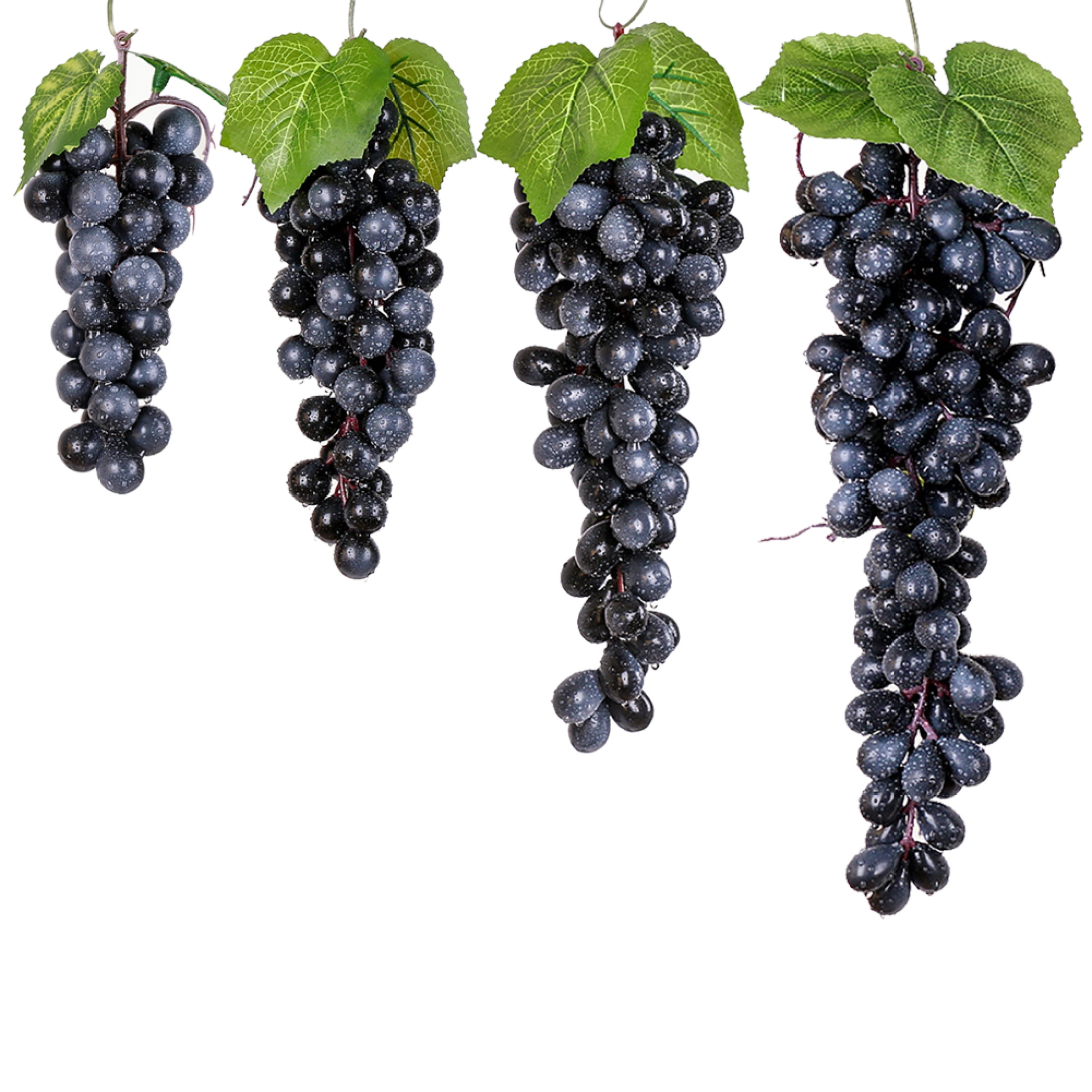 EUBUY 4 String Artificial Fruit Grape Simulation plastic Material Berry ...