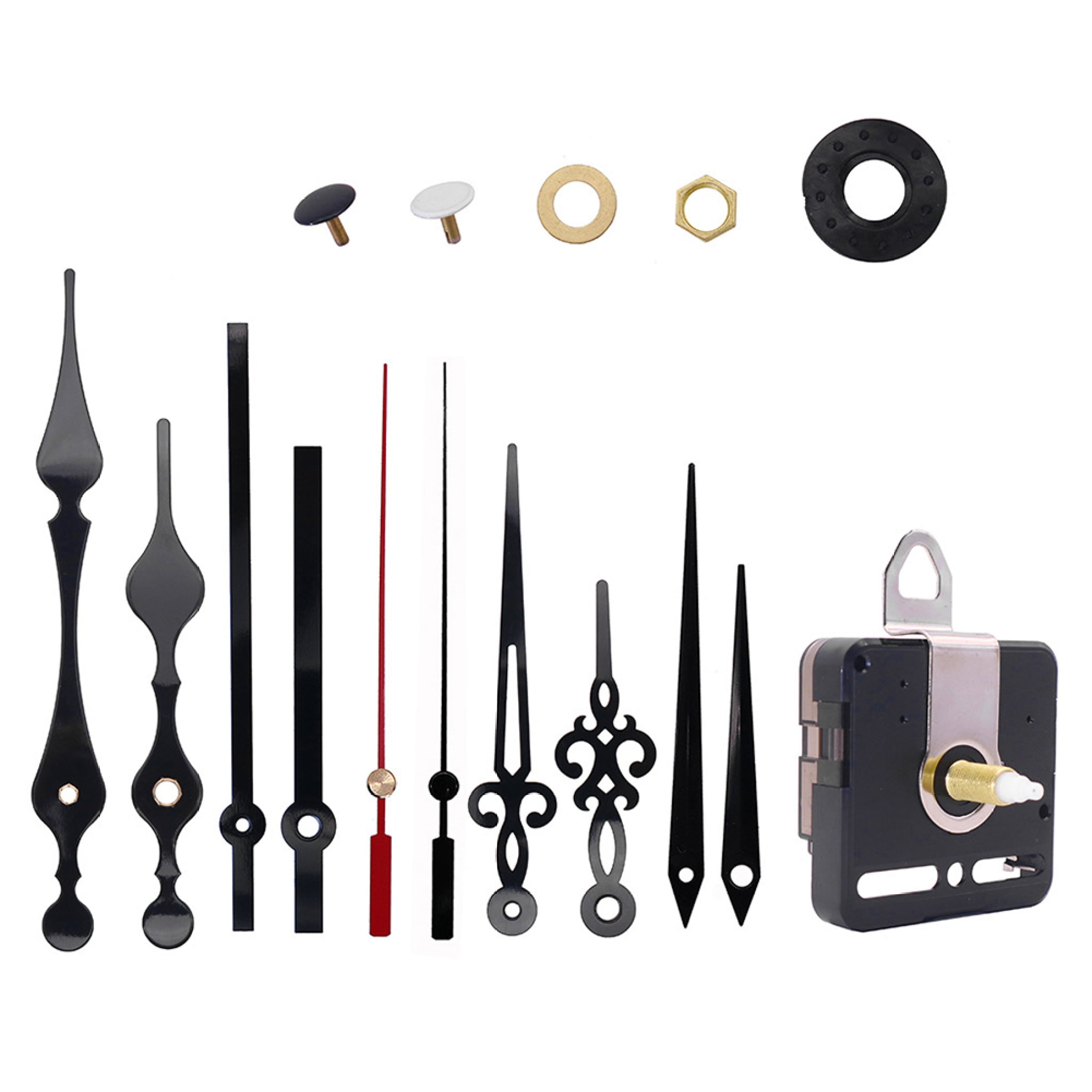 EUBUY DIY Clock Hands Movement Creative Long Axis Mute Sweep Seconds ...