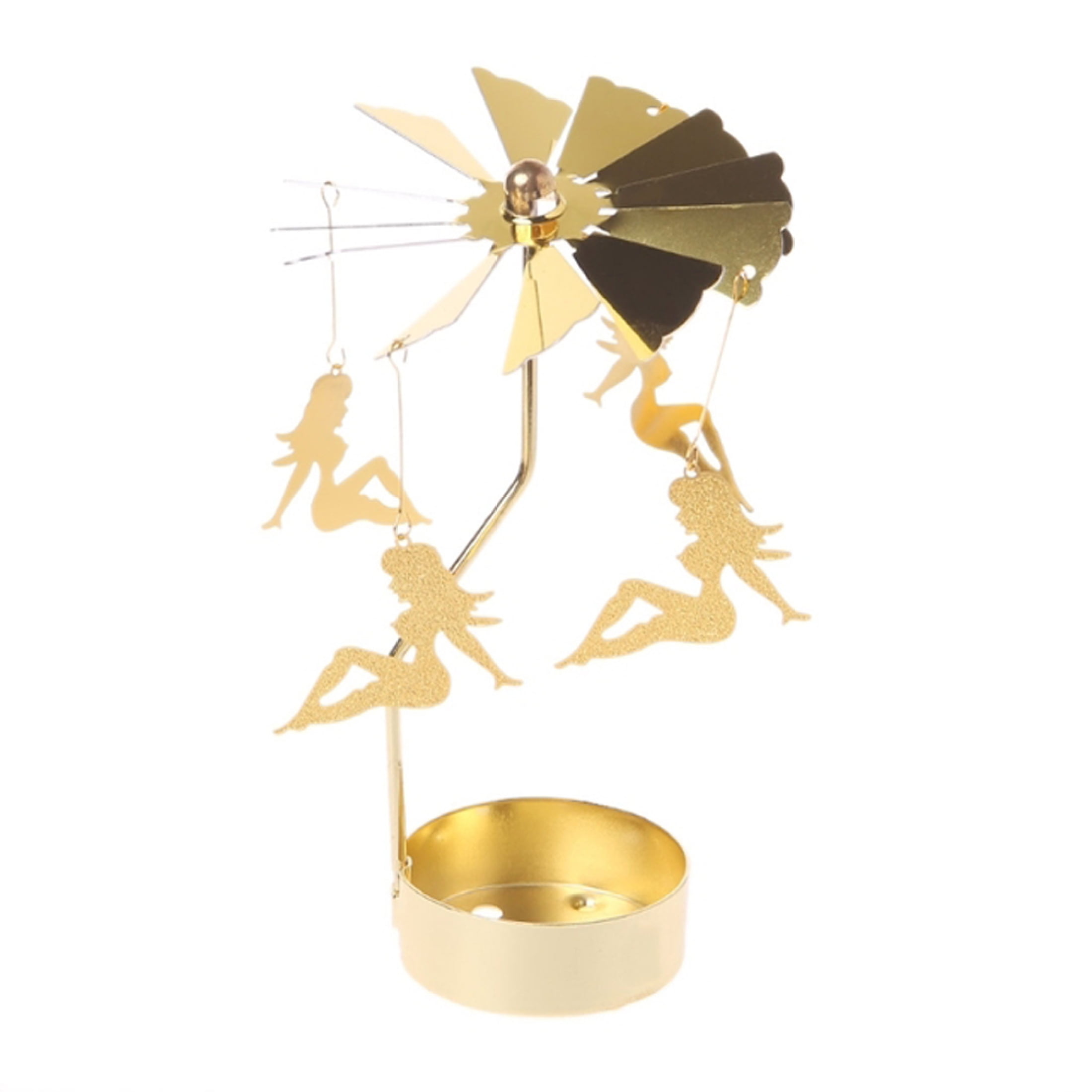 EUBUY Gold Candlesticks Rotating(Sexy Girl)Romantic Rotation Spinning ...