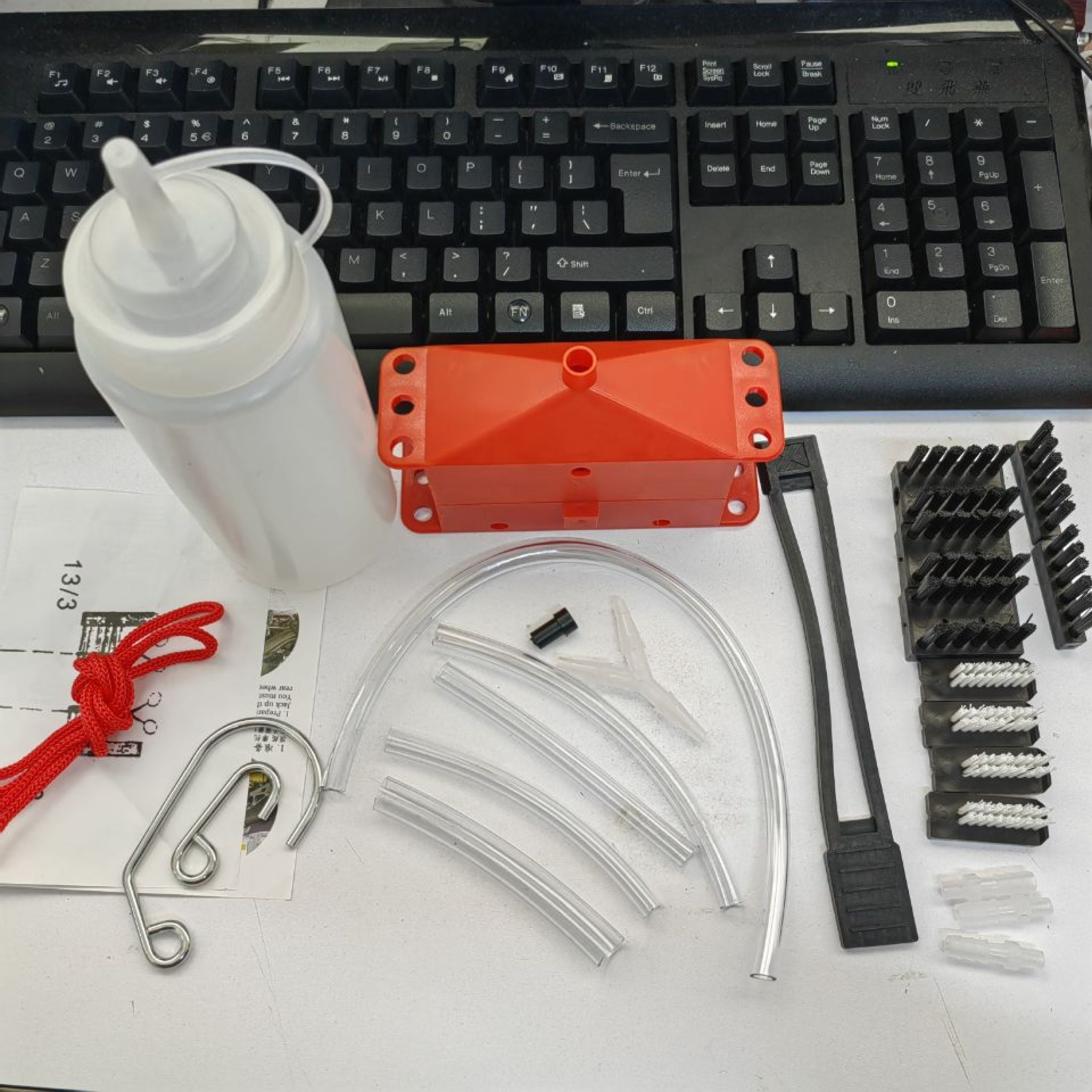 EUBUY Motorcycle Chain Cleaning Machine Kit Brush Gear Cleaner Tool for ...