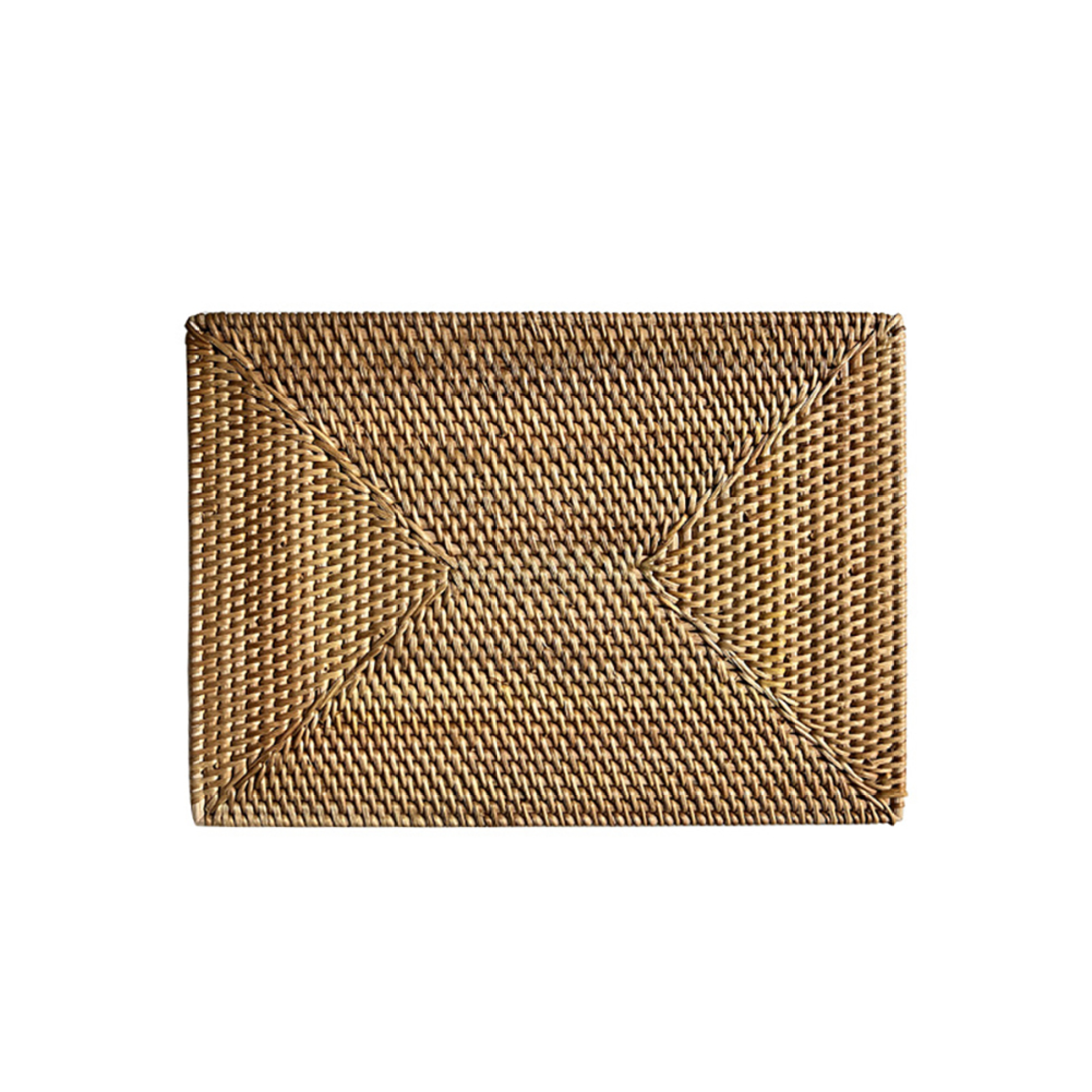 EUBUY Natural Hand Woven Rattan Placemats Round Dining Table Heat ...