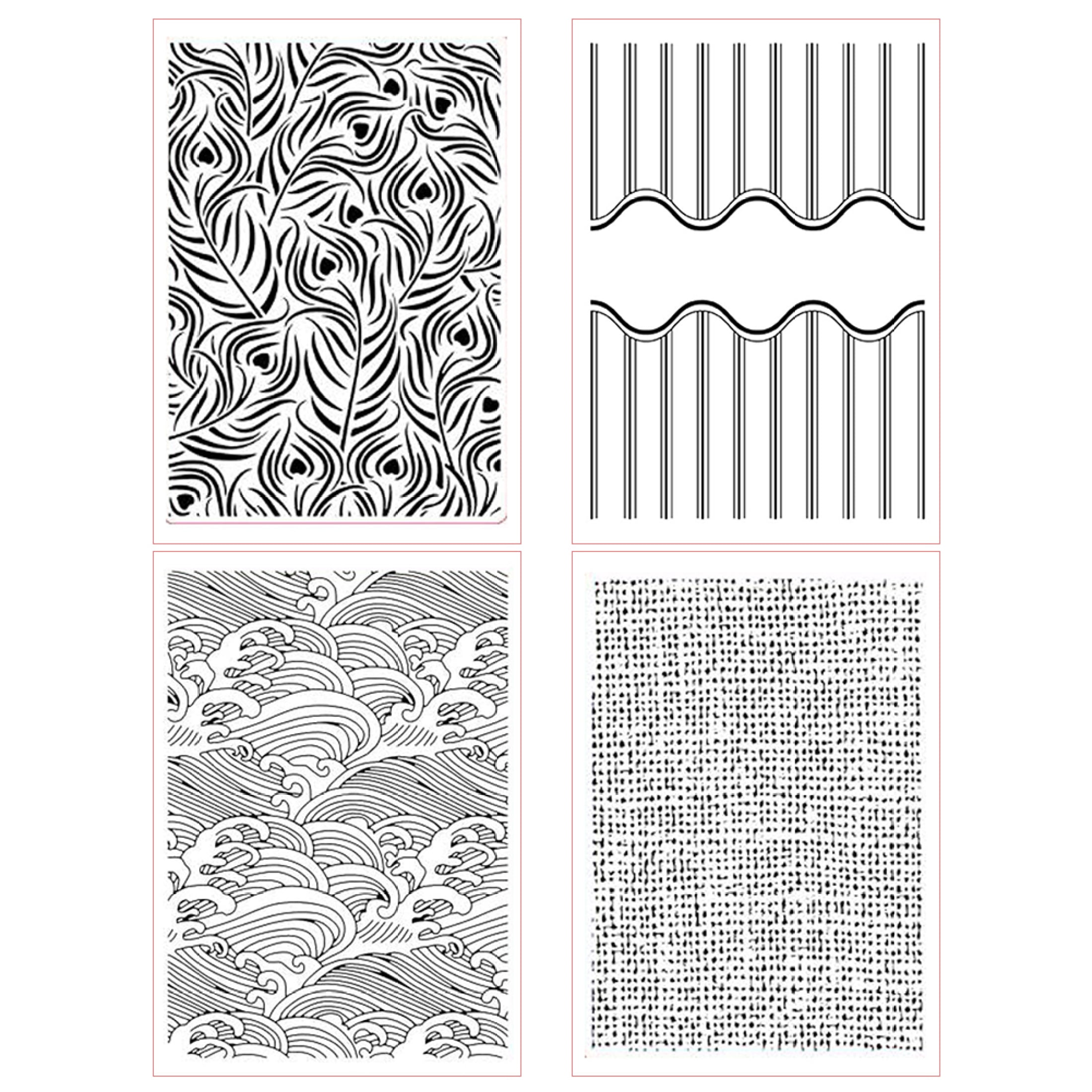 EUBUY Plastic Paper Embossing Folder Card Making Embossed Template ...