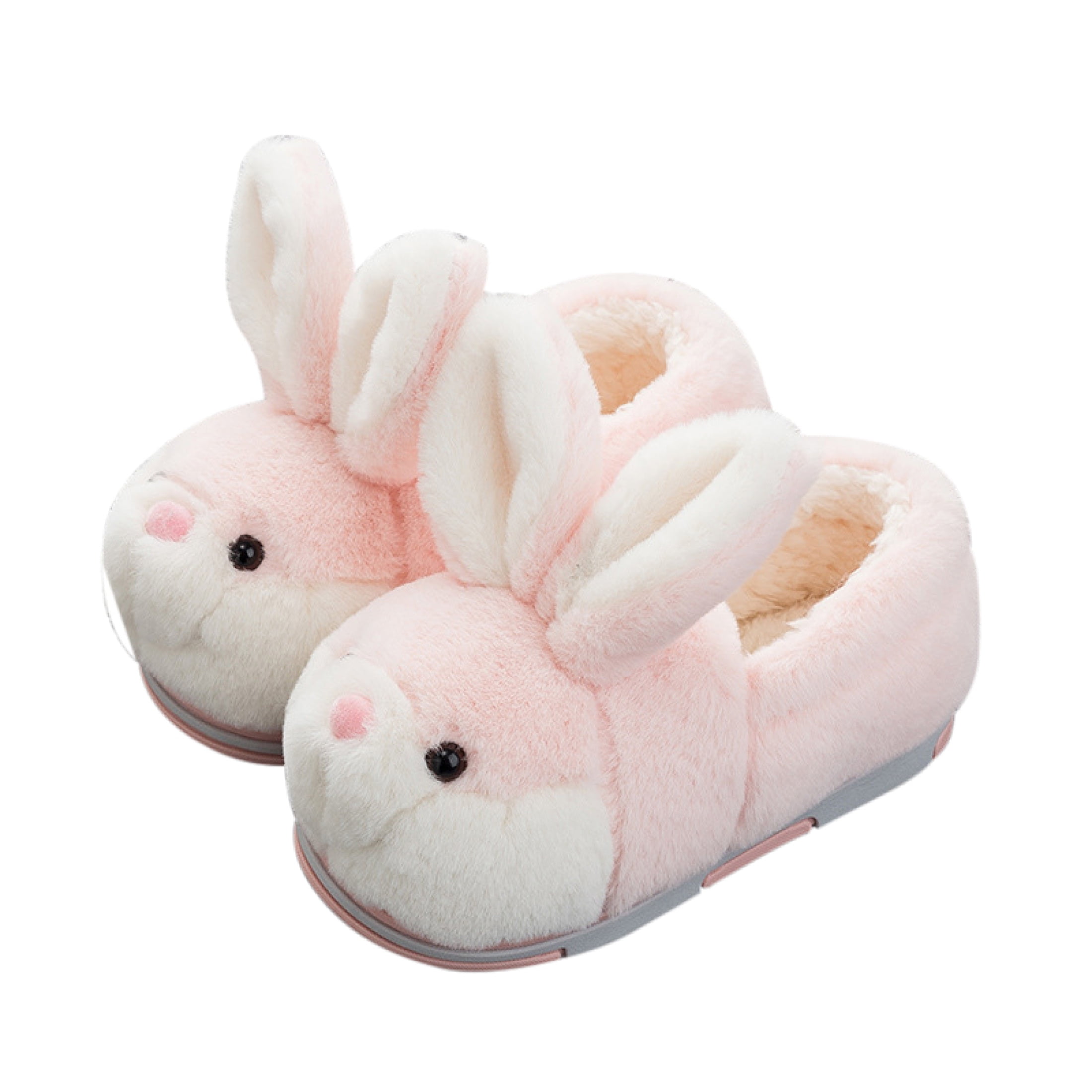 EUBUY Plush Rabbit Slippers Cute Winter Family Living Room Bedroom ...