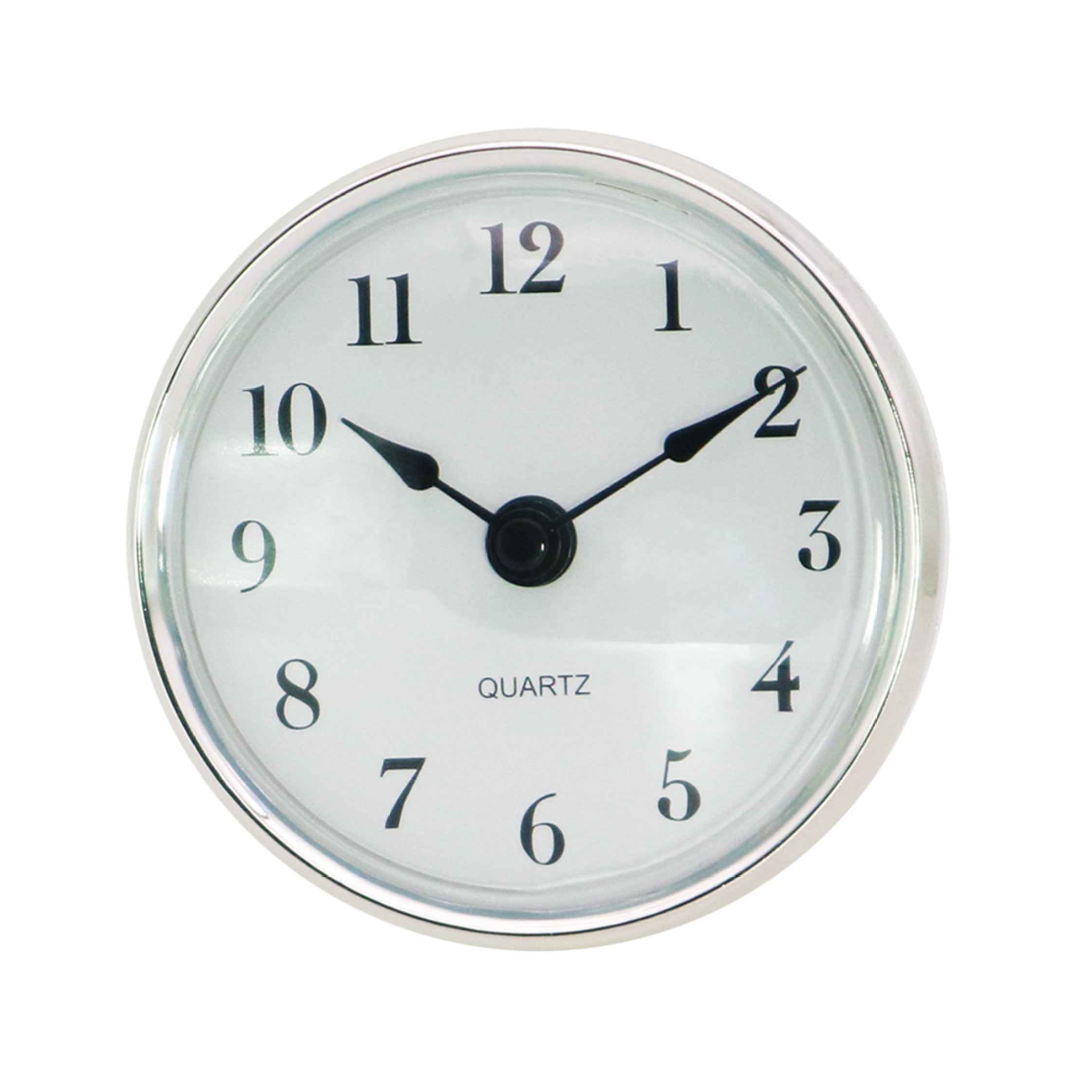 EUBUY Quartz Clock 80mm Diameter Silent No Tick Battery Powered ...