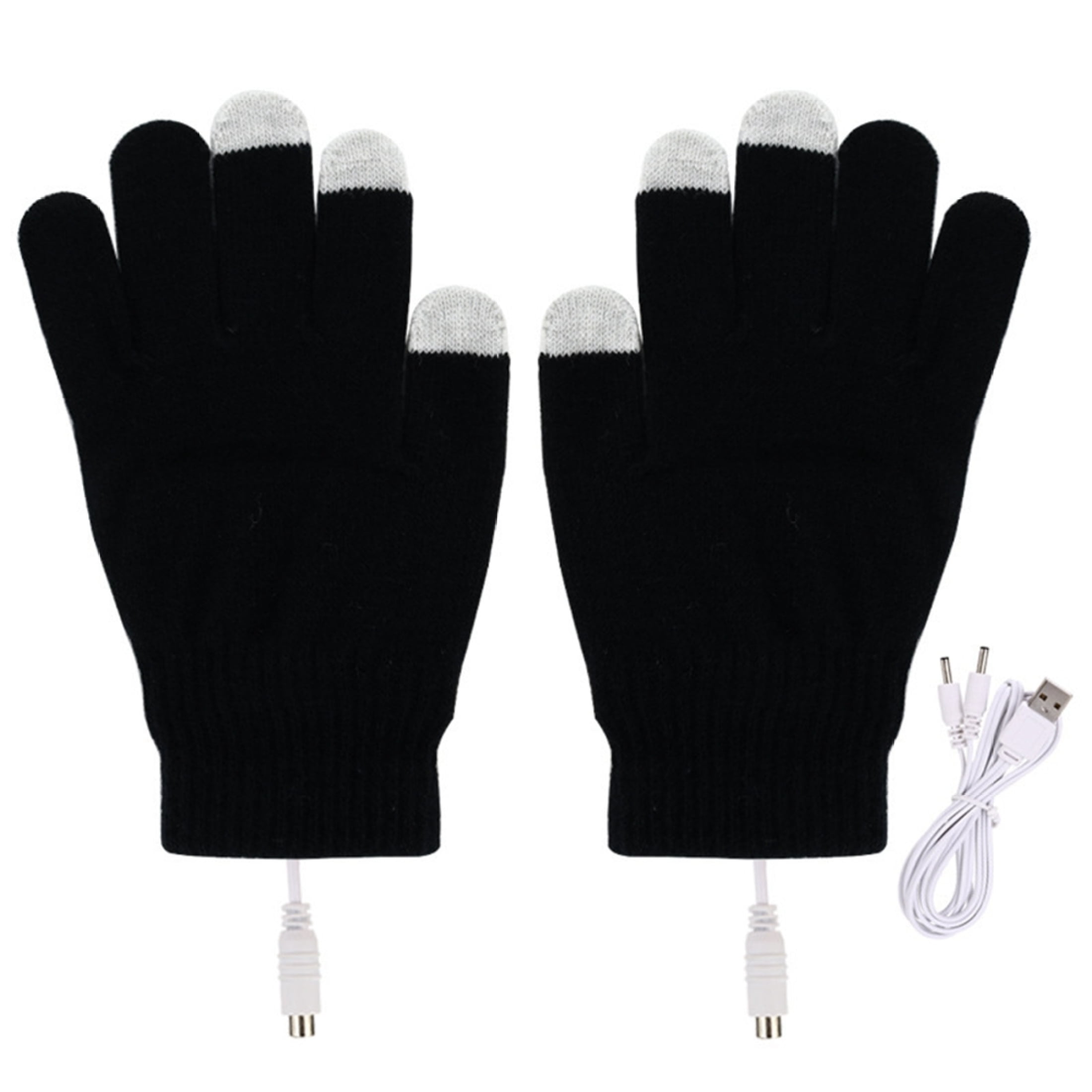 EUBUY USB Heated Touchscreen Gloves Hand Warmers Winter Warm Full ...