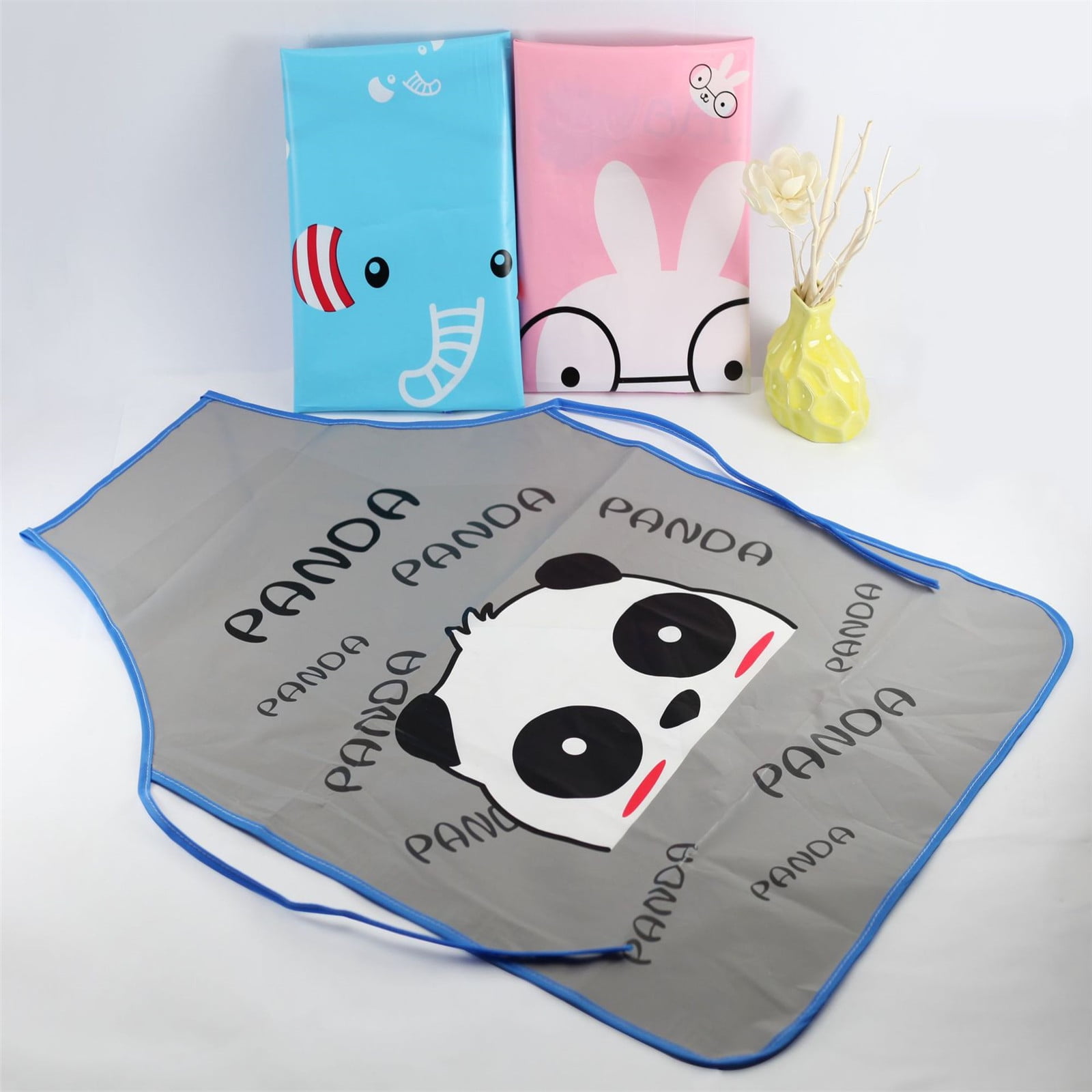 EUDIDV Aprons for Women With Pockets Women Kitchen Cooking Pvc Bib ...