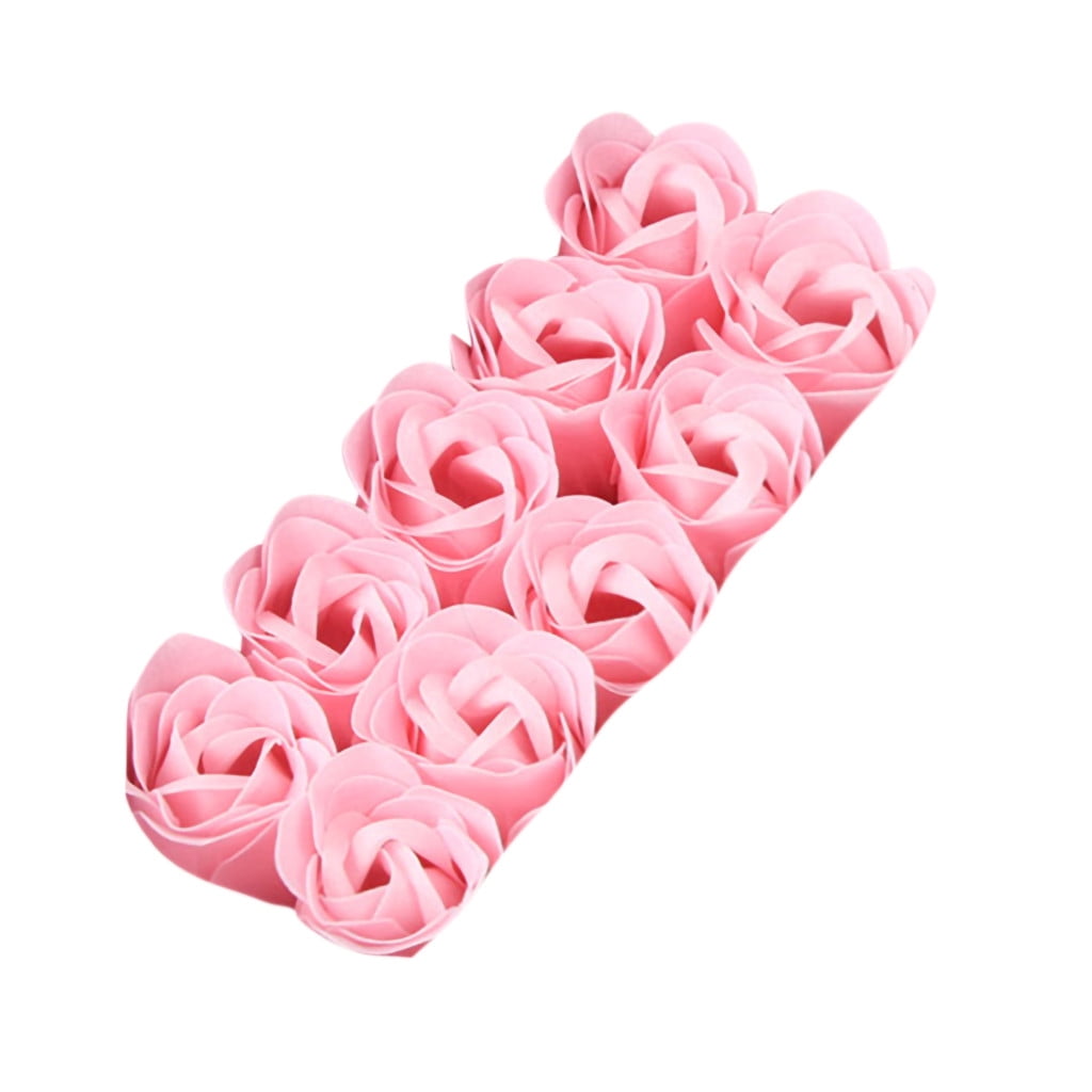 EUDIDV Artificial Roses Decor Scented Bath Body Rose Flower Soap ...