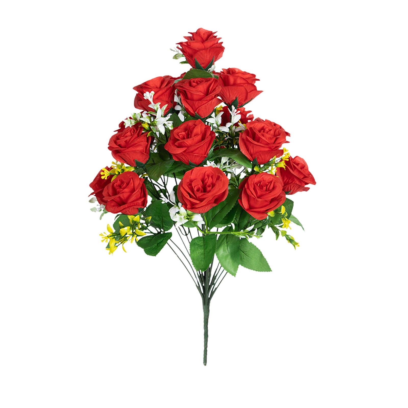 EUDIDV Artificial Roses Decor Simulation Of 18 Roses Exquisite European ...