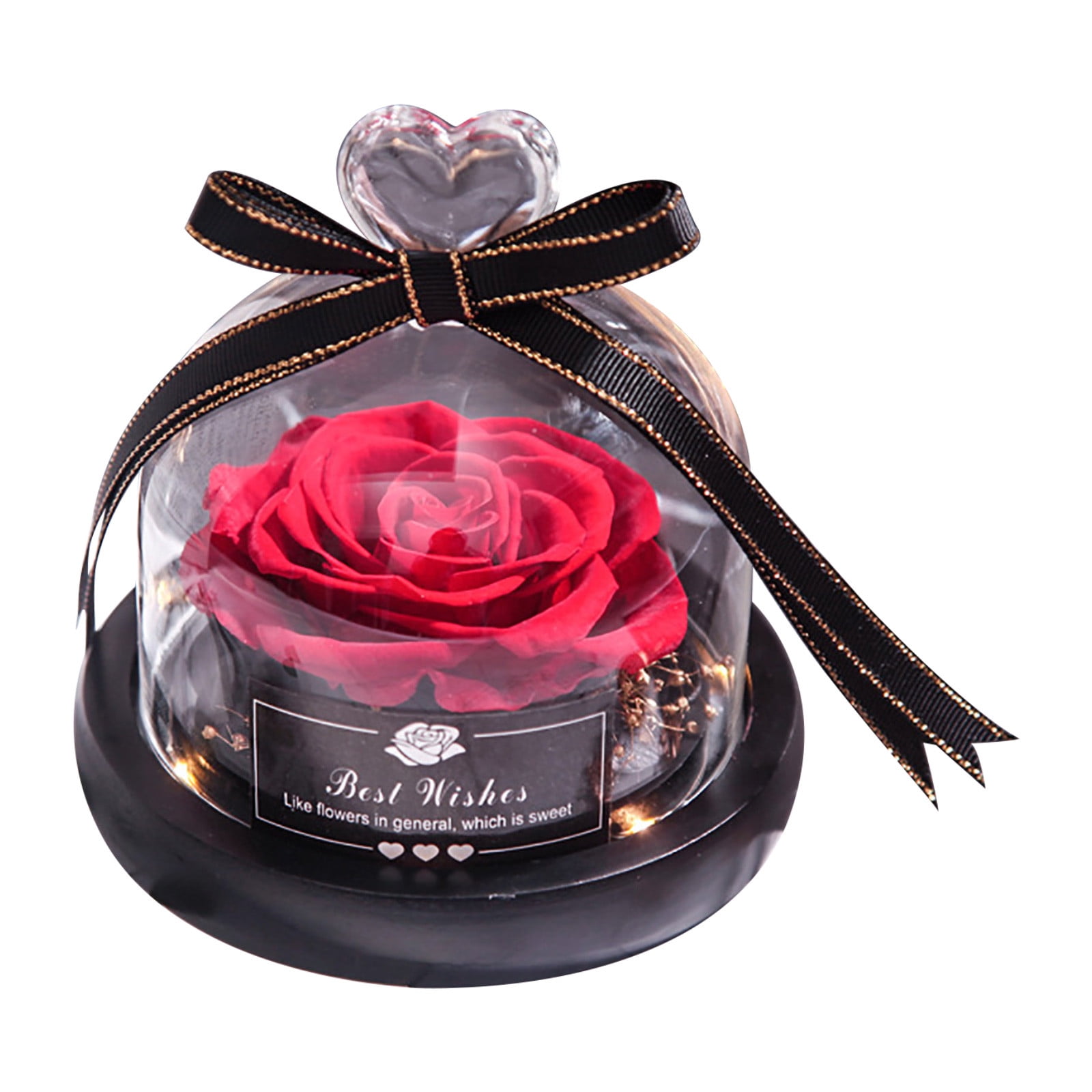 EUDIDV Artificial Roses Decor Valentine's Day Christmas Dried Flowers ...