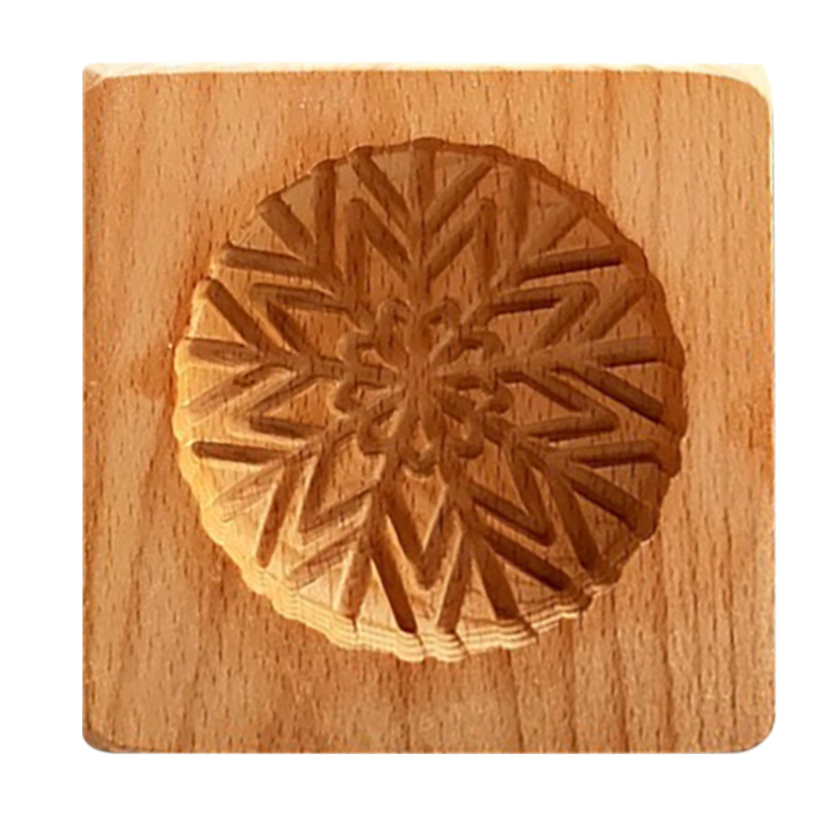 EUDIDV Baking Biscuit Molds Novel Christmas Carved Model Cutter Wooden ...