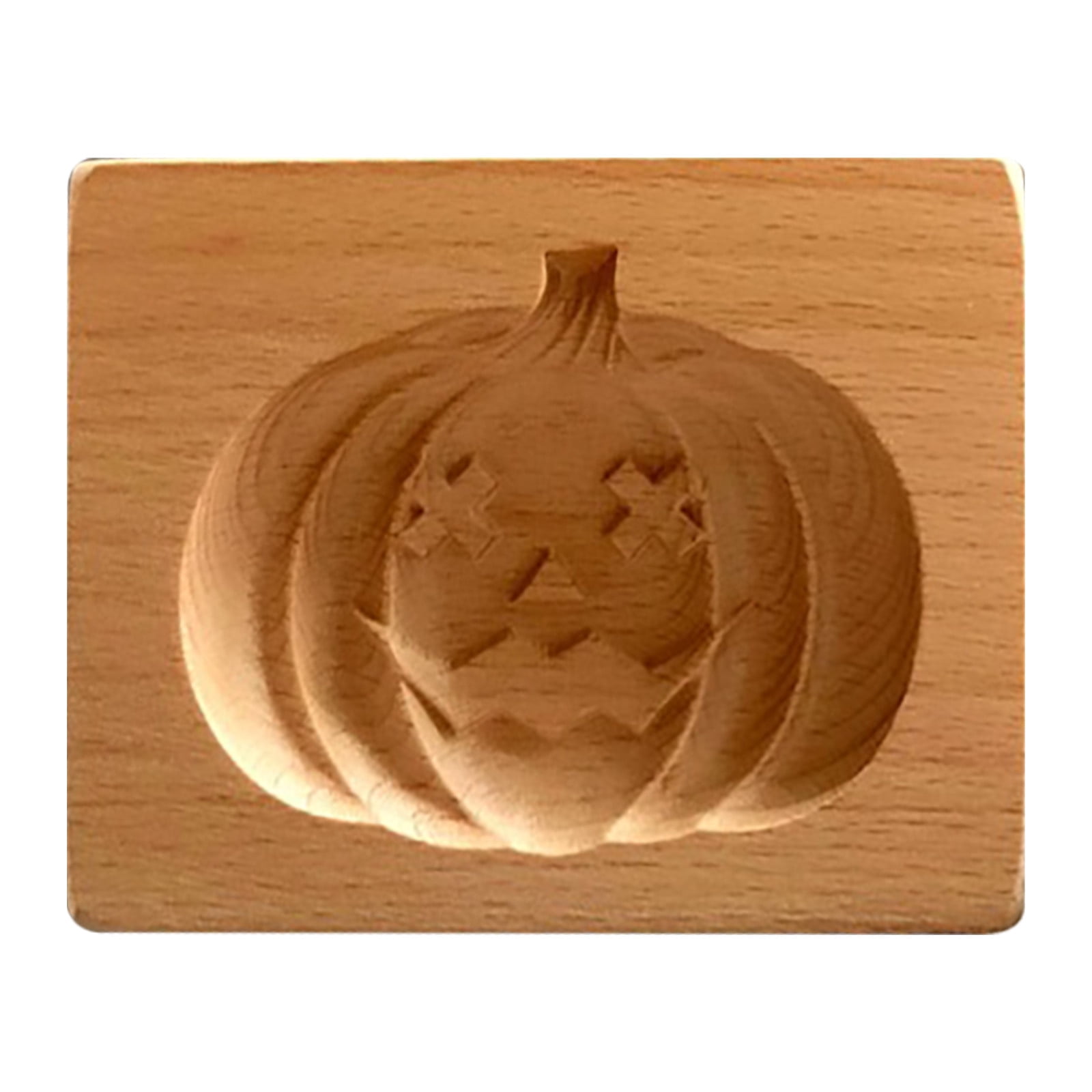 EUDIDV Baking Biscuit Molds Novel Halloween Carved Model Cutter Wooden ...