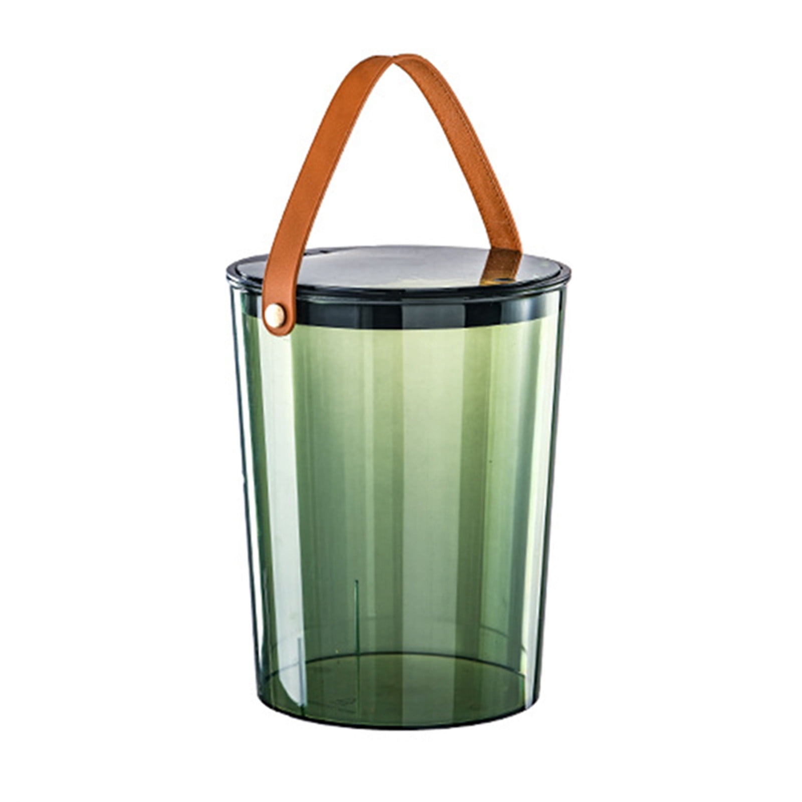 EUDIDV Bathroom Trash Can Transparent Plastic Trash Cans Small Trash ...