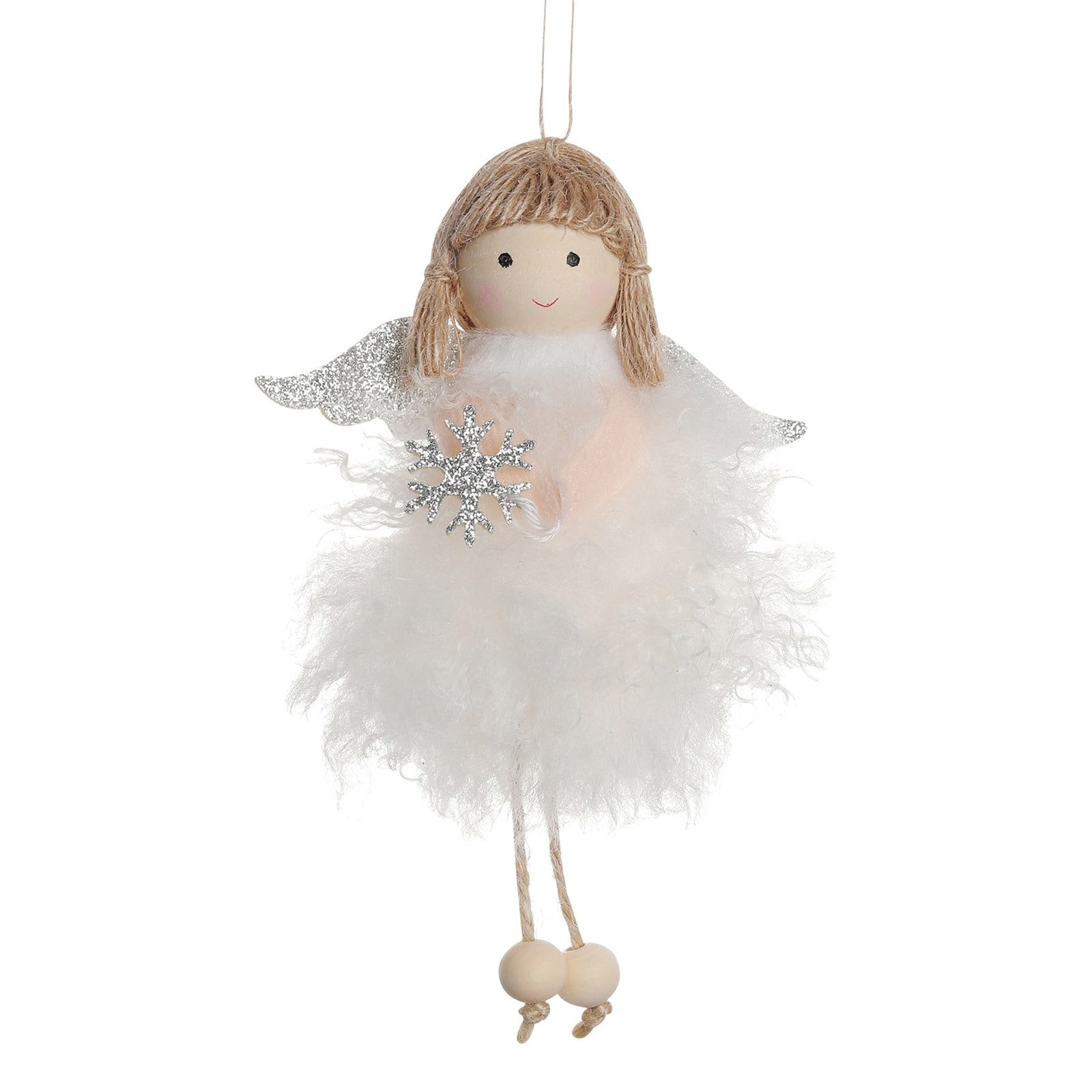 EUDIDV Christmas Doll Christmas Decorations Plush Angel Girl With Wing ...