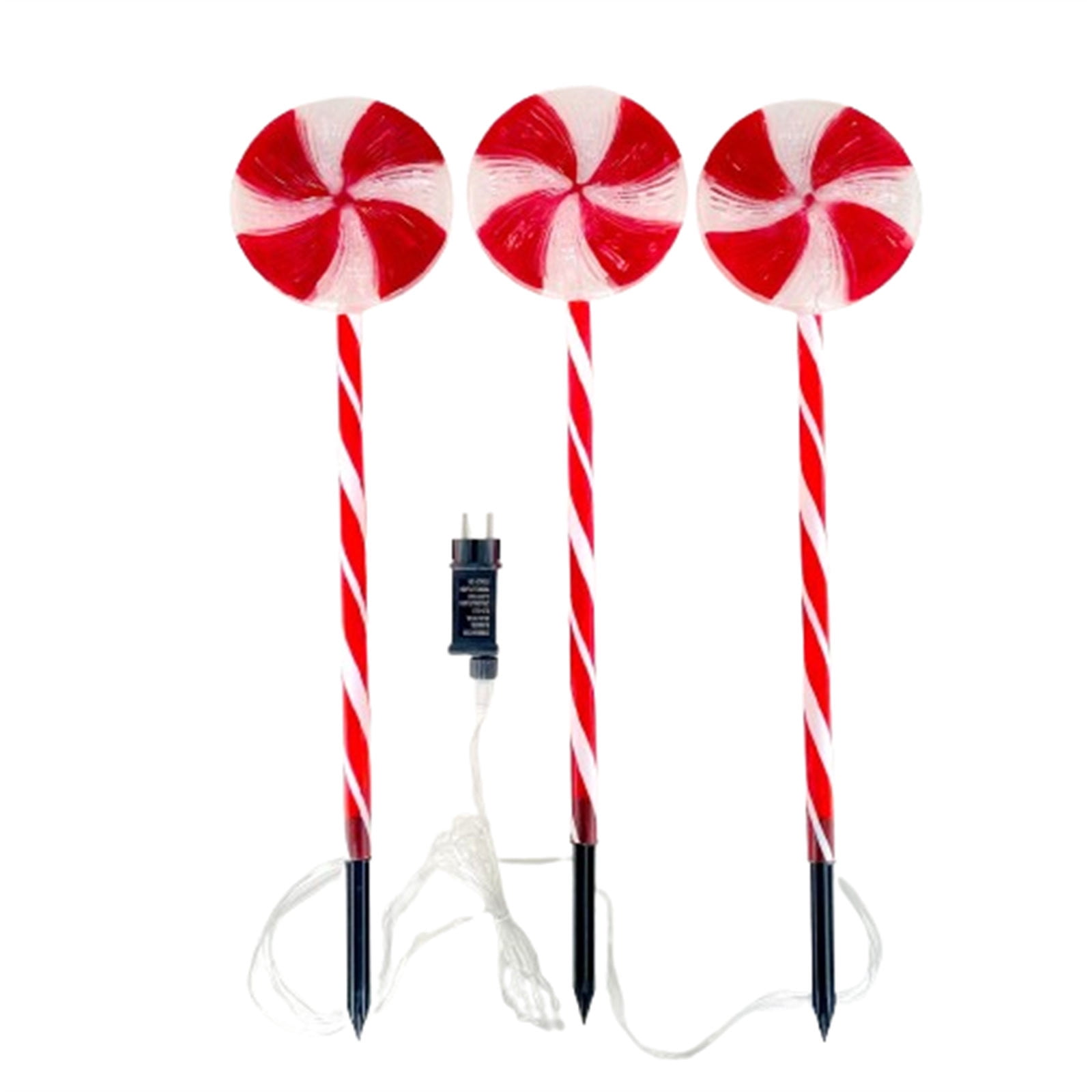 EUDIDV Christmas Lights 2025 New Solar Powered Circular Candy Cane ...