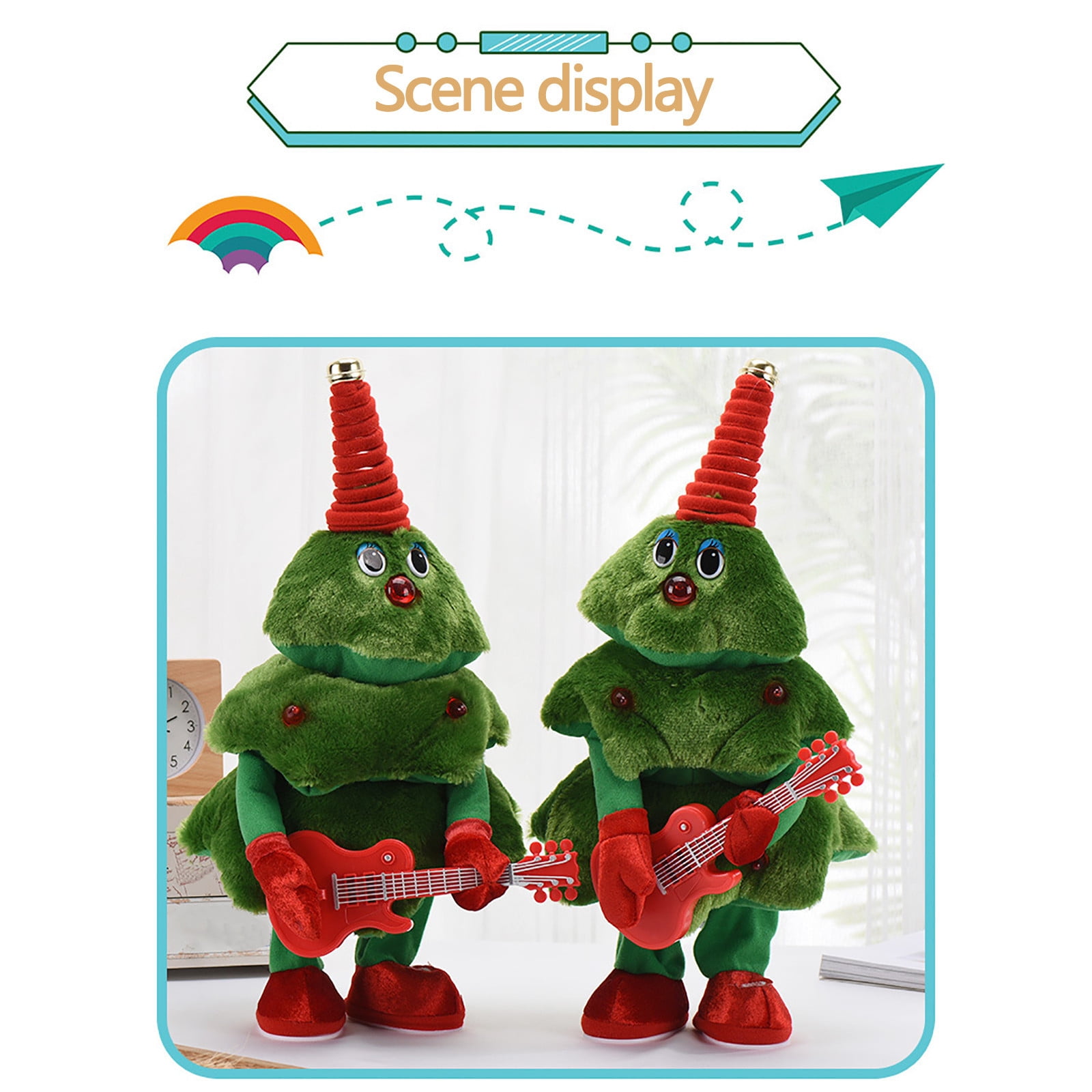 EUDIDV Christmas Products Christmas Electric Plush Toys Christmas Trees ...