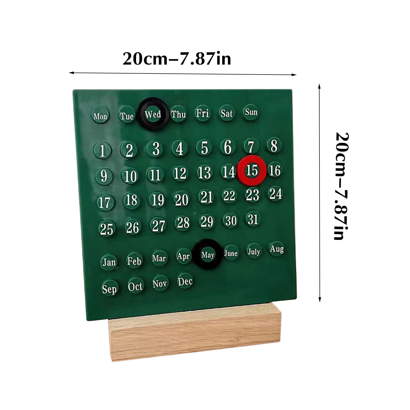 EUDIDV Countdown Calendar Vintage DIY Hoop Perpetual Calendar Countdown ...