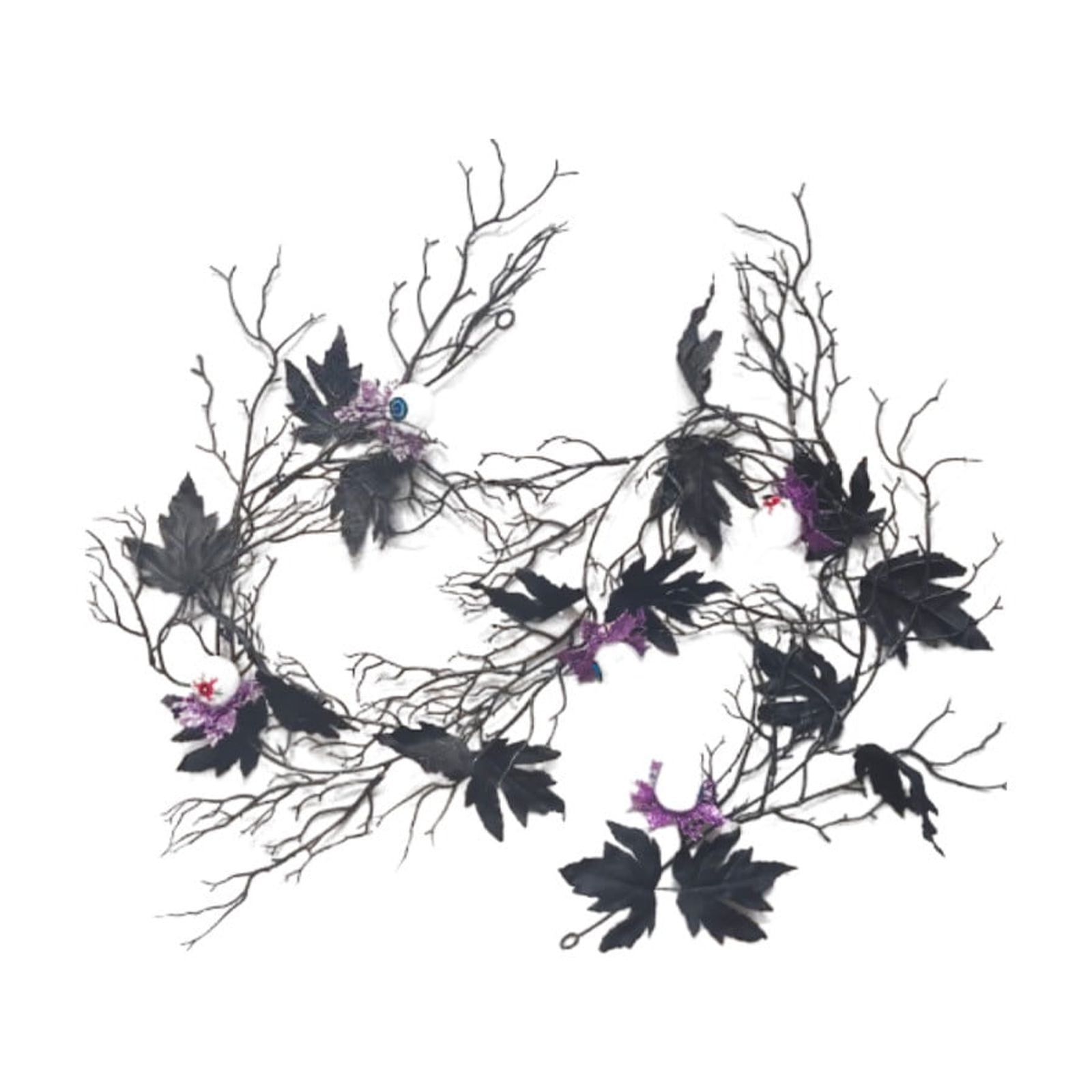 EUDIDV Creepy Props Halloween Purple Flower Eyeball Simulation Rattan ...