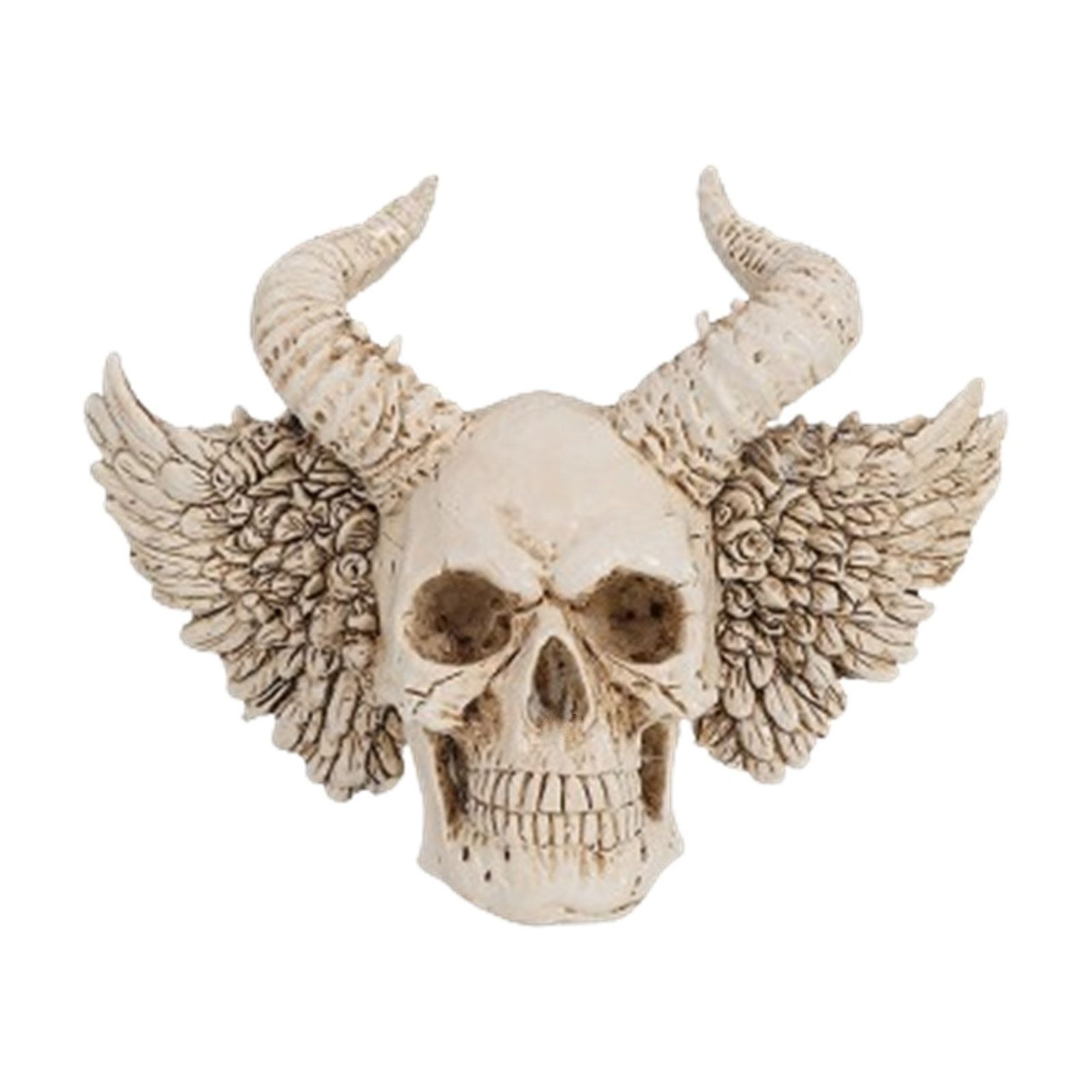 EUDIDV Creepy Props Halloween Winged Skeleton Ornament Custom Resin ...