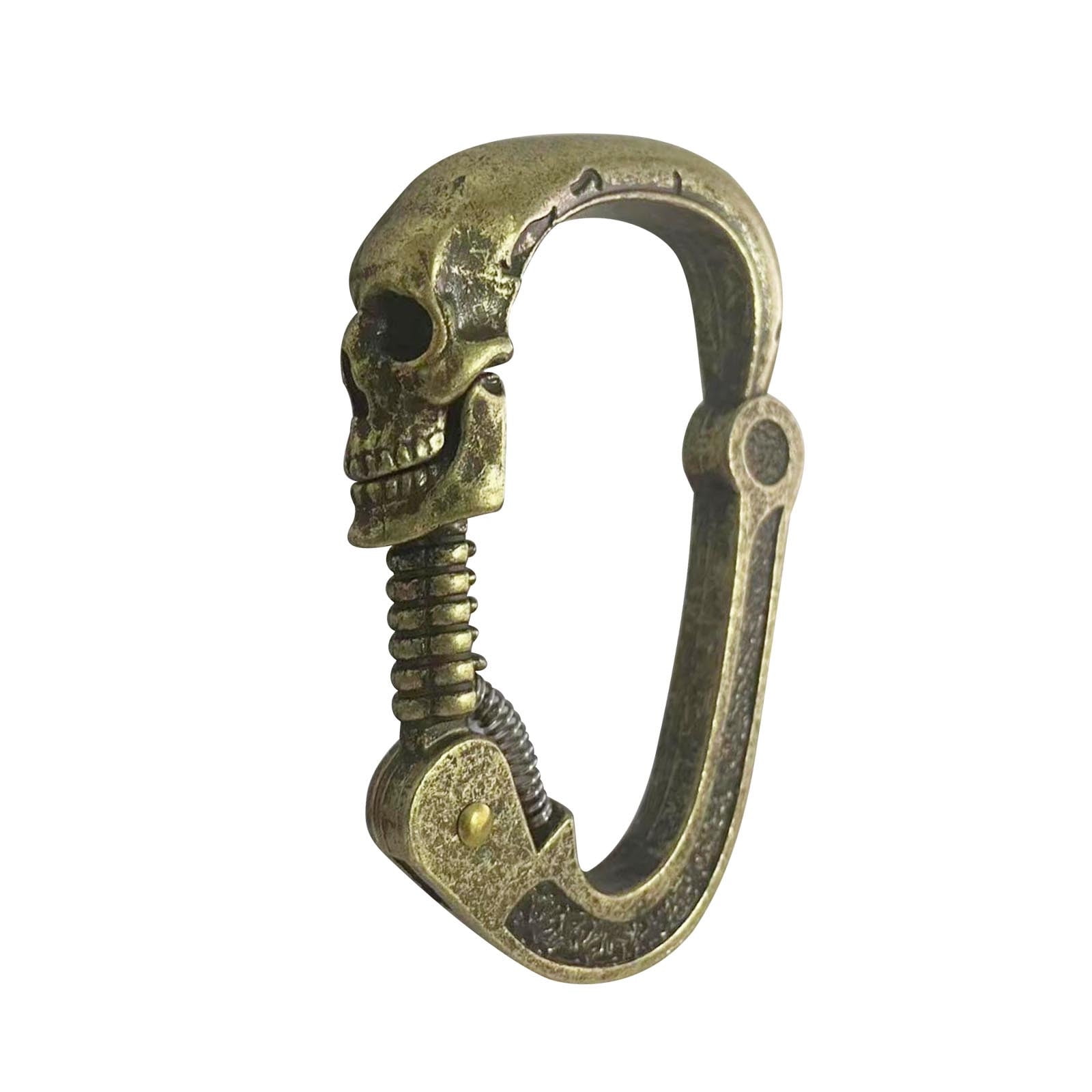 EUDIDV Creepy Skeleton Skull Keychain Mountaineering Buckle Multi ...