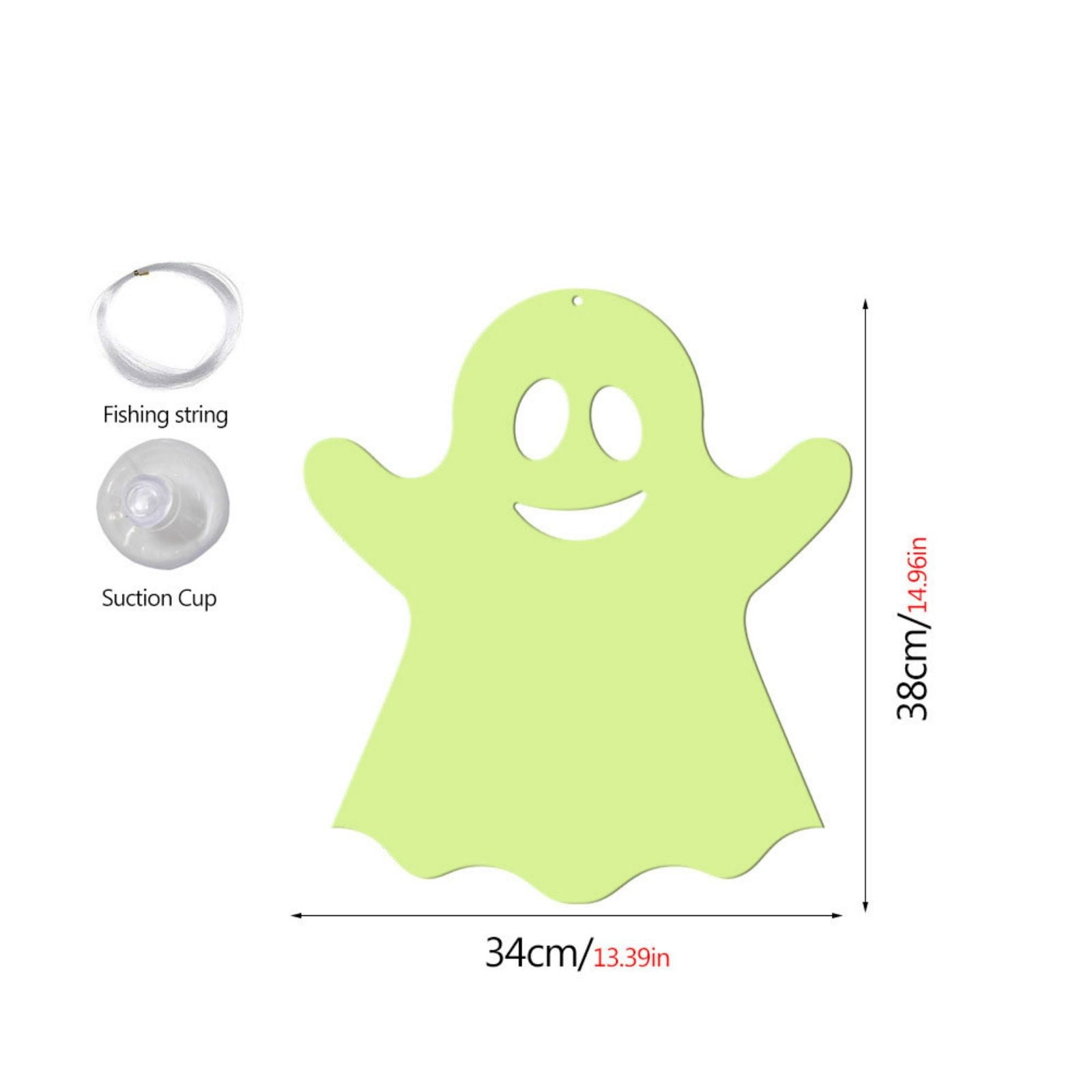 EUDIDV Creepy Tabletop Decor Halloween Double-sided Luminous Decoration ...
