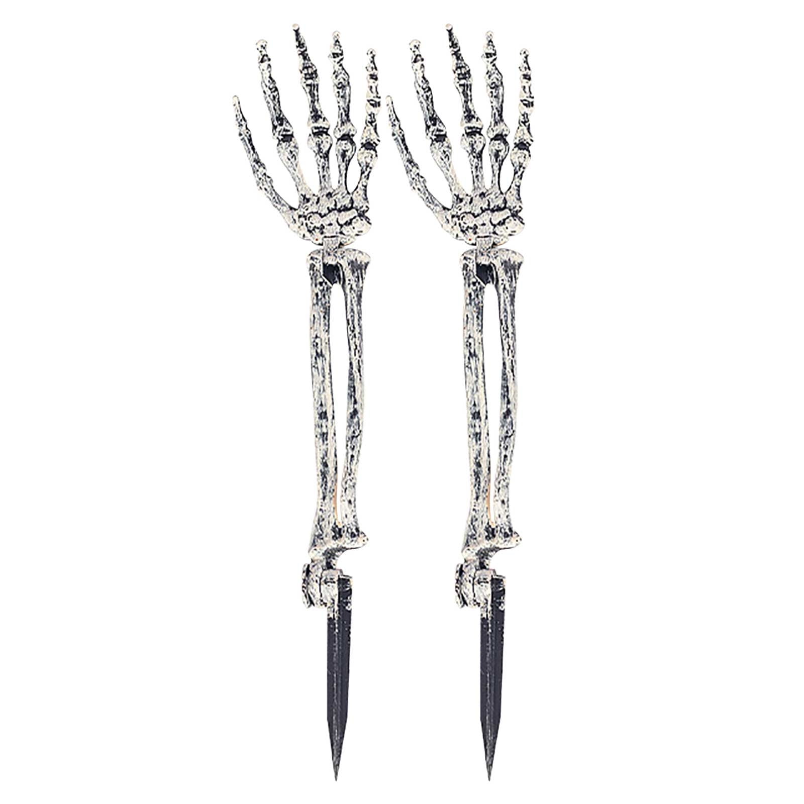 EUDIDV Creepy Tabletop Decor Halloween Skeleton Ghost Hand White ...
