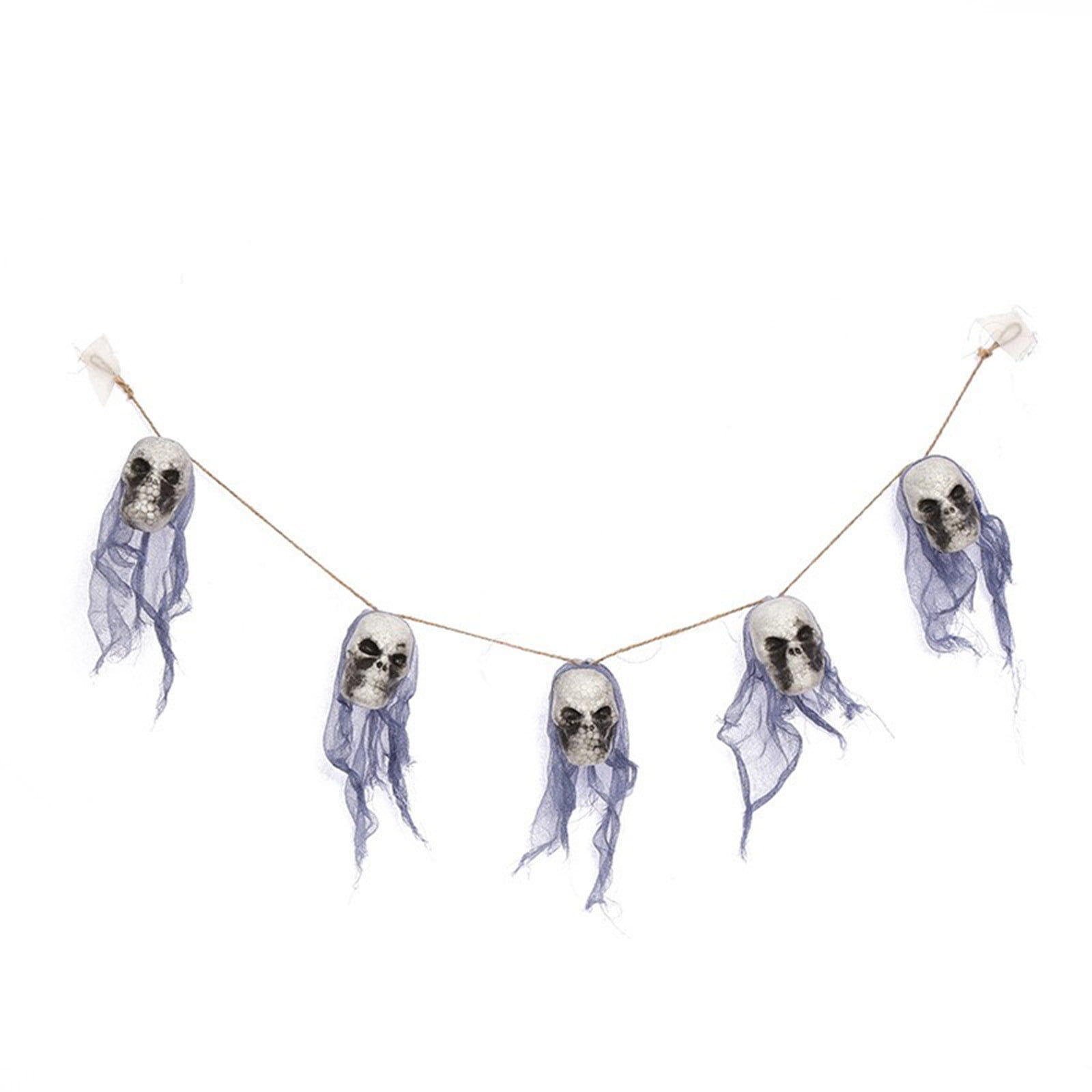 EUDIDV Creepy Tabletop Decor Holy Day Skeleton Small Hanging Ghost Bar ...