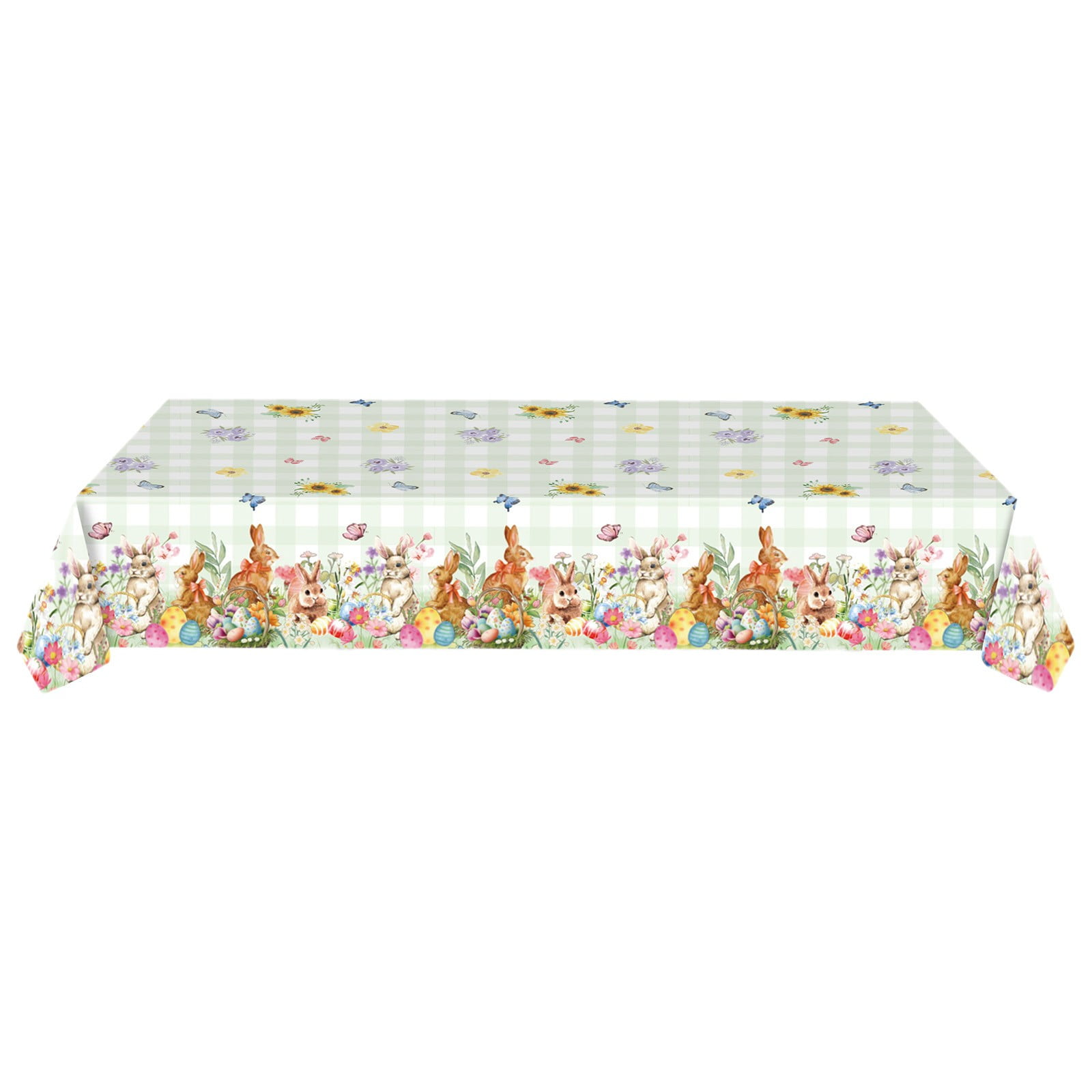 EUDIDV Easter Decor,53.93 X 107.87in Easter Tablecloths Party ...