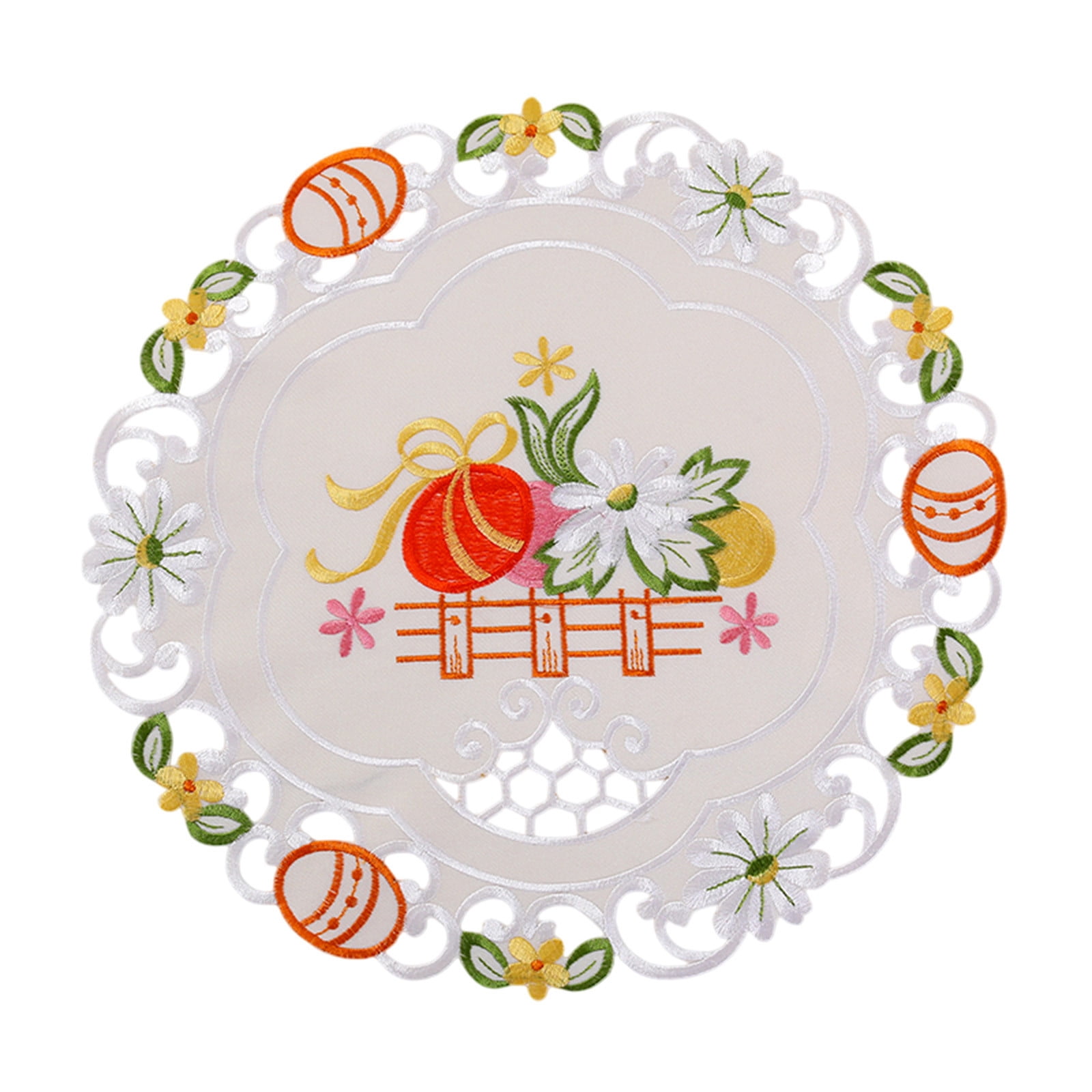 EUDIDV Easter Decorations Easter Eggs Easter Eggs Placemats Polyester ...