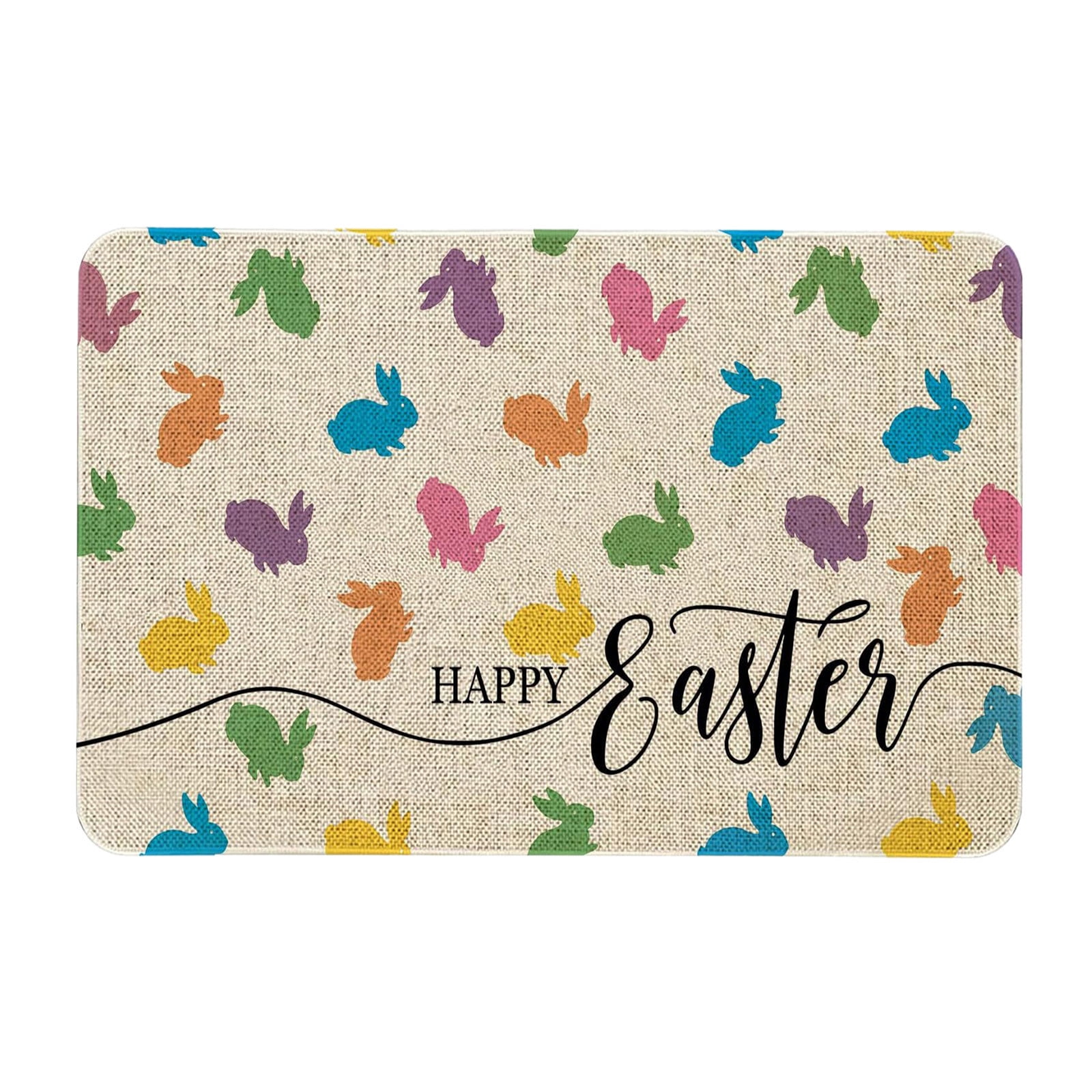 EUDIDV Easter Rugs Easter Kitchen Rugs Easter Carpet Three Sizes Faux ...