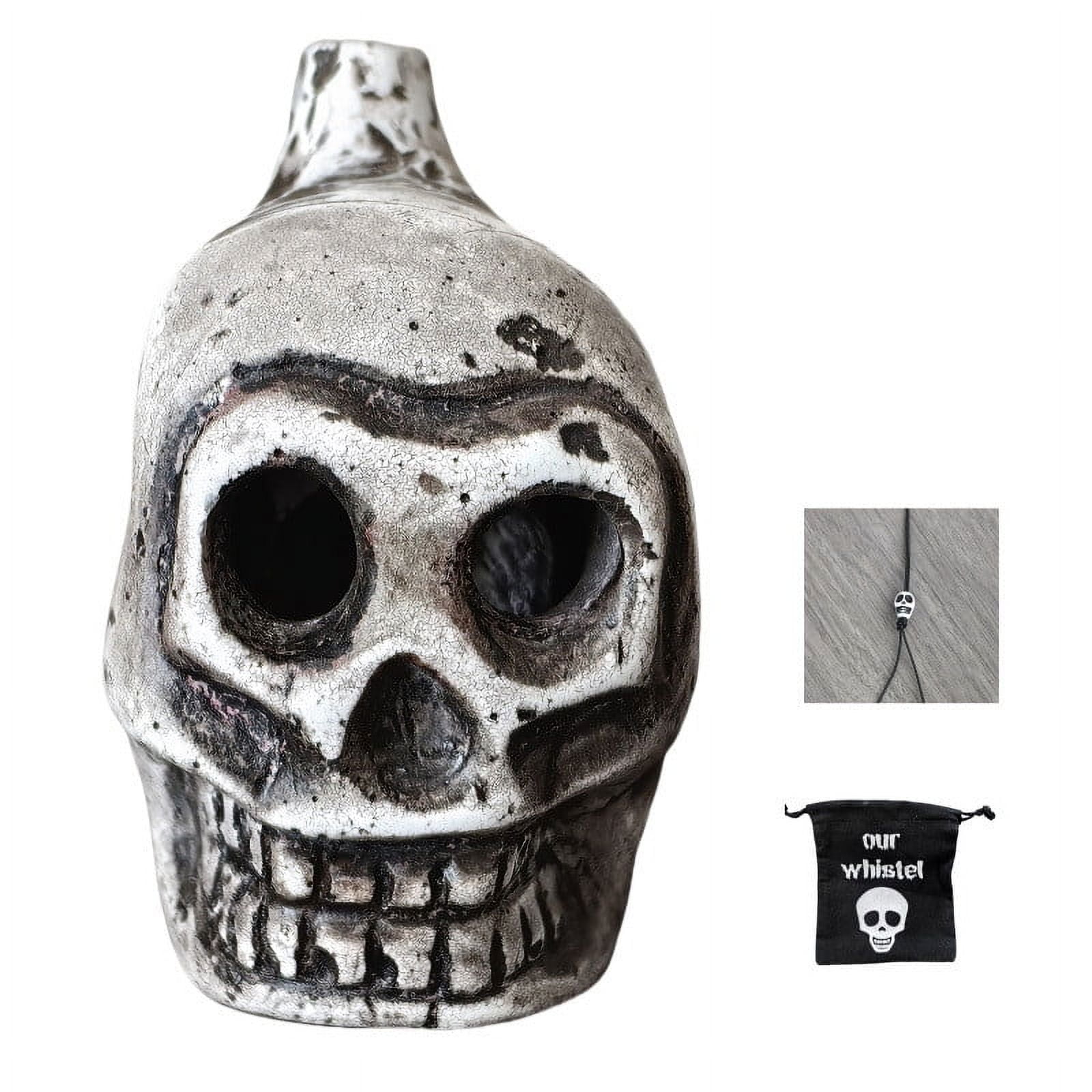 EUDIDV Emergency Whistle;Ghost Horror Ceramic Halloween Scary Spooky Aztec Ghost Whistle ...