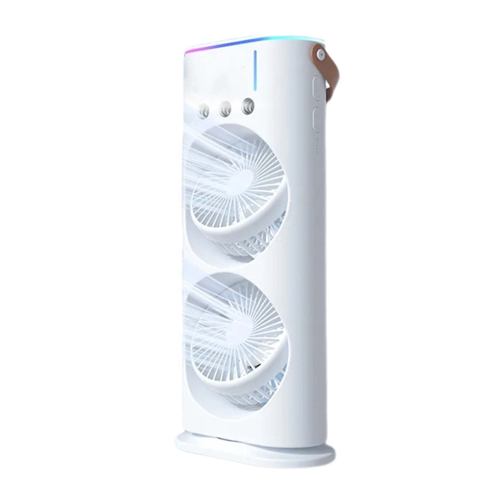 EUDIDV Evaporative Air Cooler USB Double Head Desktop Fan Circulation ...