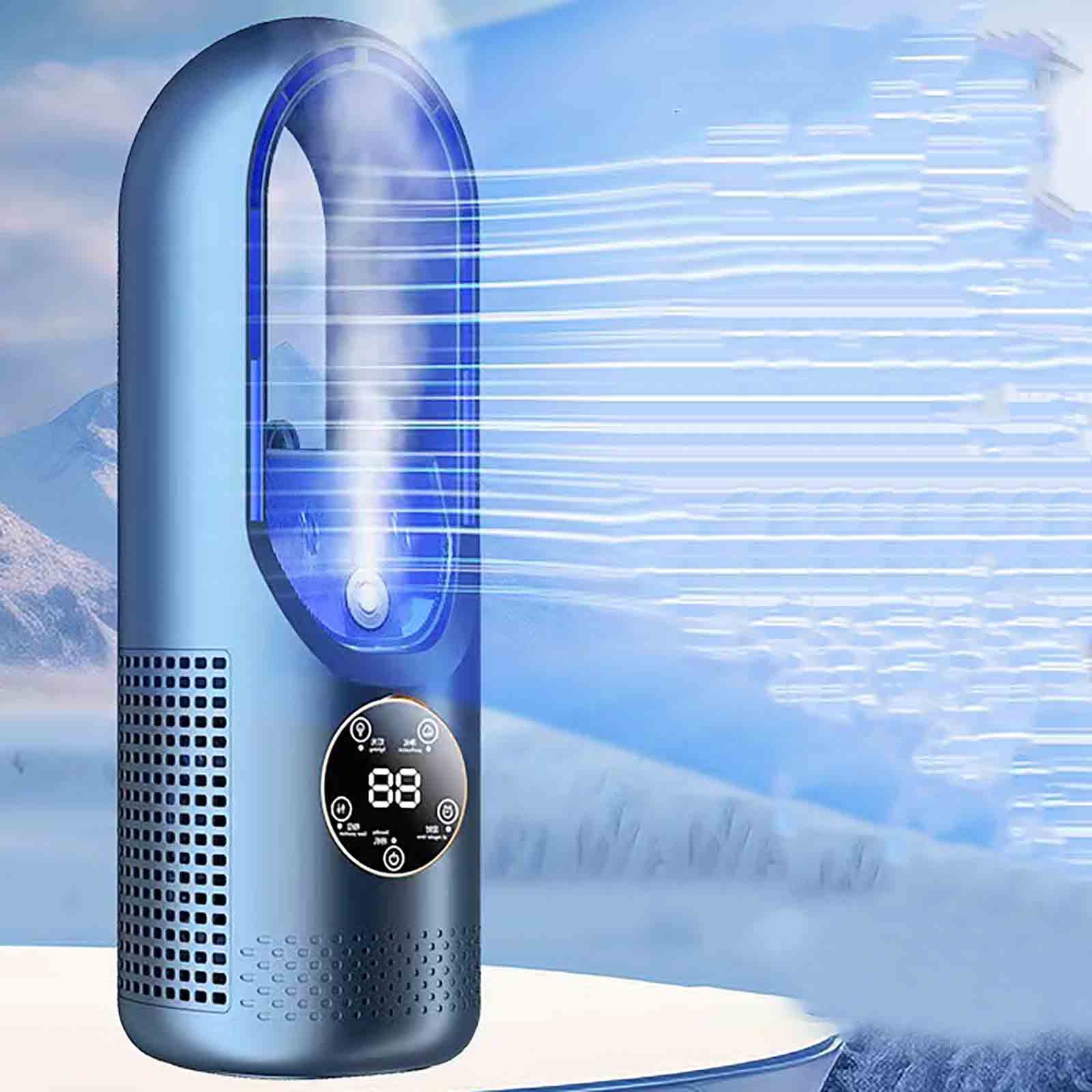 EUDIDV Evaporative Air Cooler USB Leafless Fan Household Dormitory ...