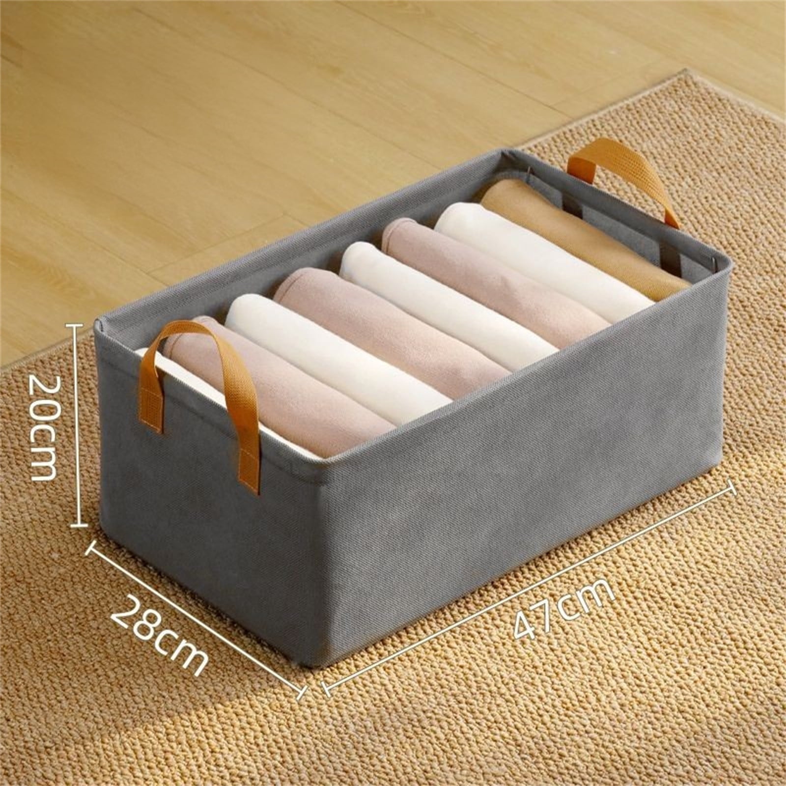 EUDIDV Extra-Large Fabric Storage Box, Large Capacity Foldable Non ...