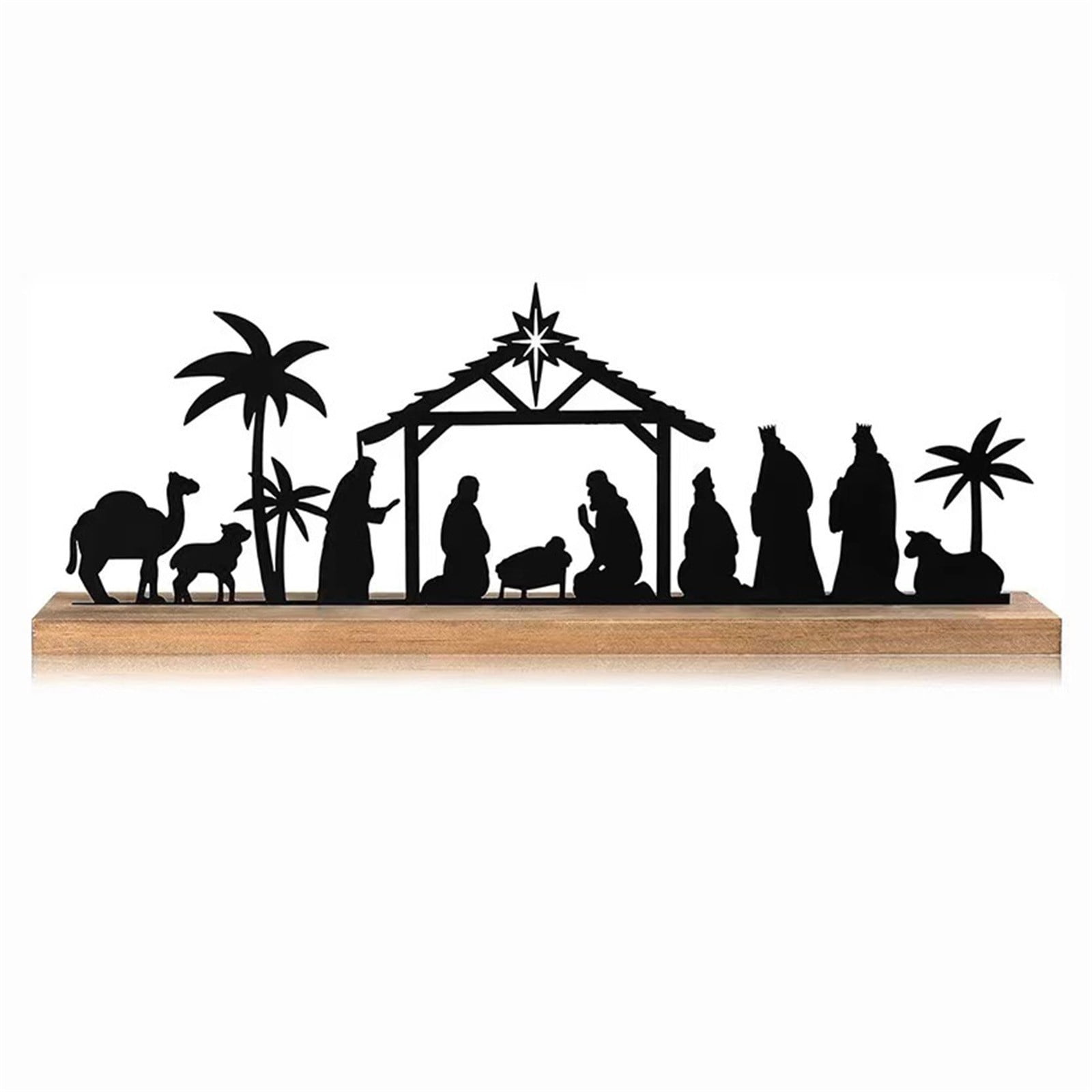 EUDIDV Festive String Lights Nativity Scene Nativity Sets For Christmas ...